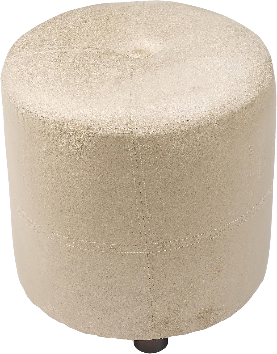 Amazon.com: Global Distinctions Round 17-Inch-High Micro-Suede Ottoman ...