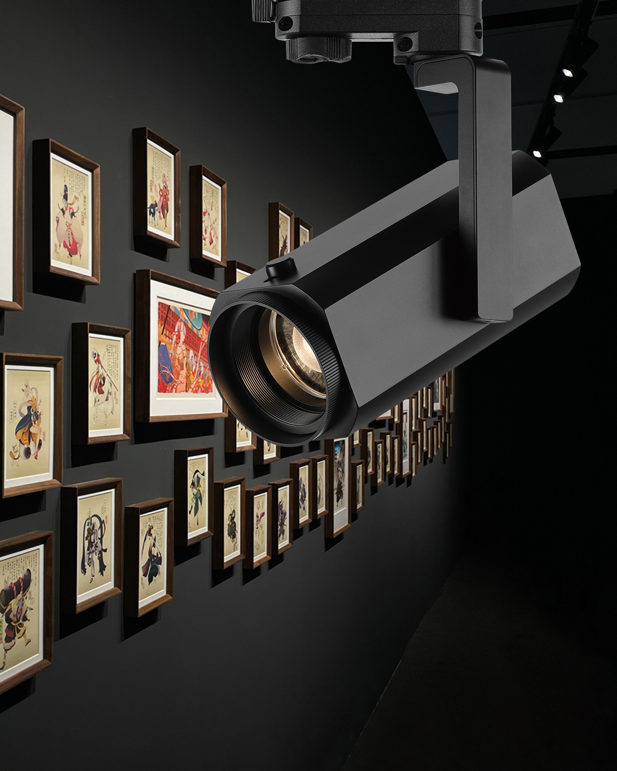 Track Lighting Art Glass
