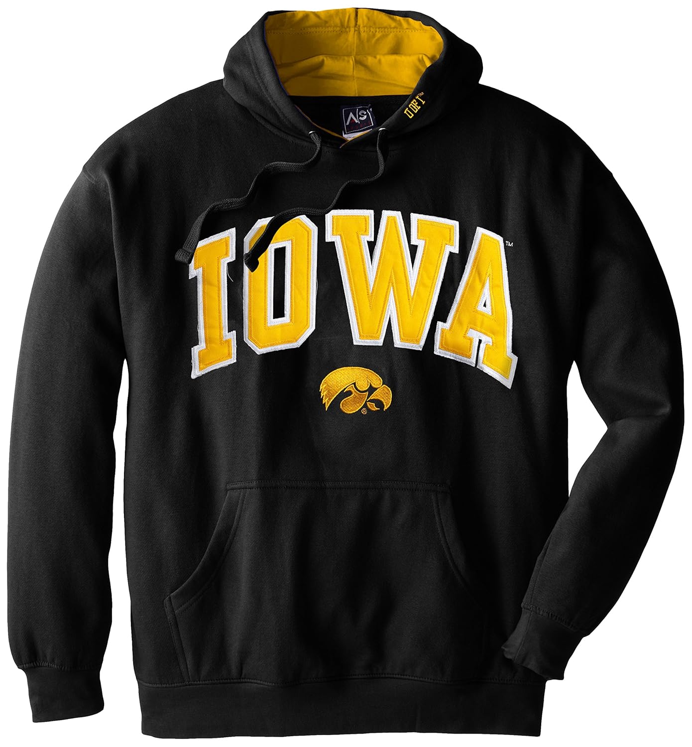 NCAA Iowa Hawkeyes Hooded Sweatshirt, Black, Large : Amazon.in: Sports ...
