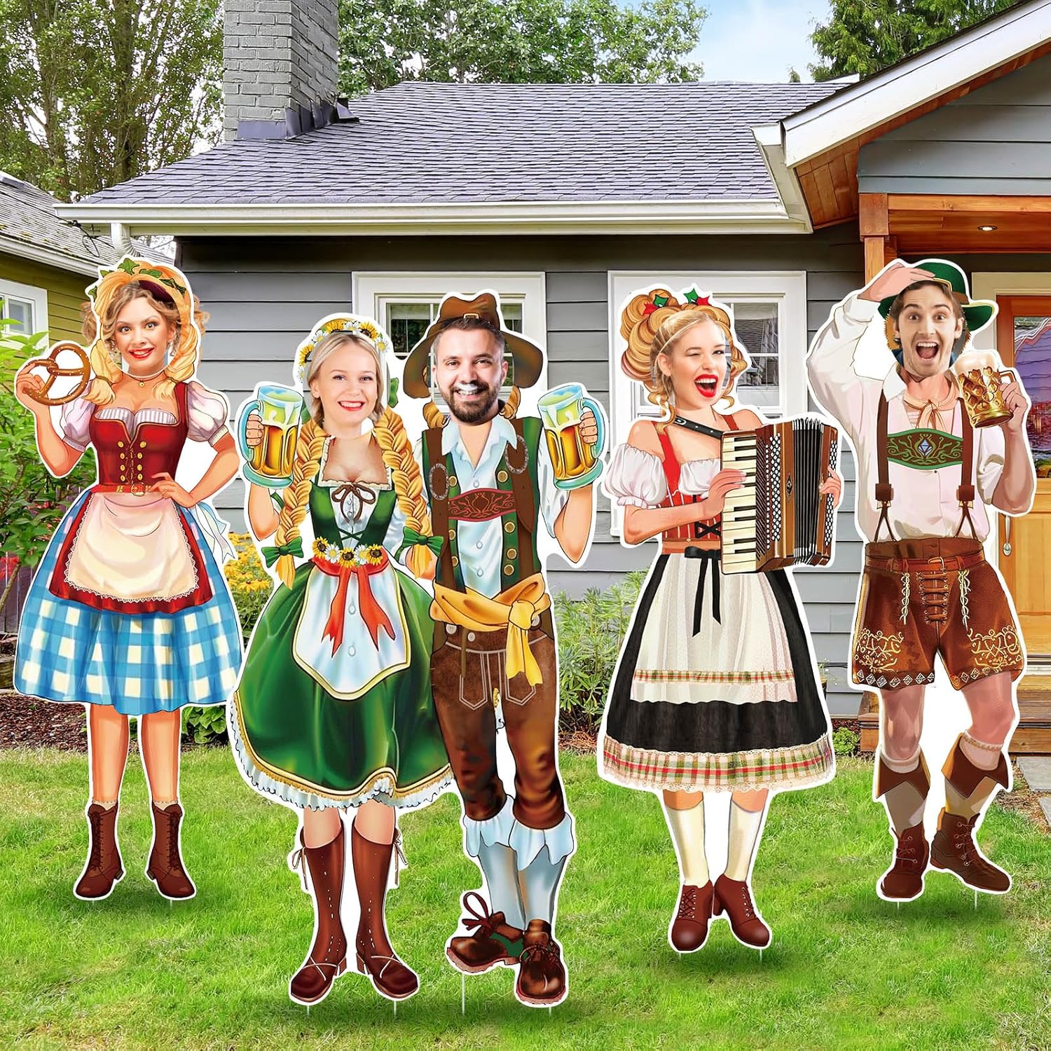 Amazon.com: 4 Pcs Oktoberfest Party Decorations Oktoberfest Photo Prop ...