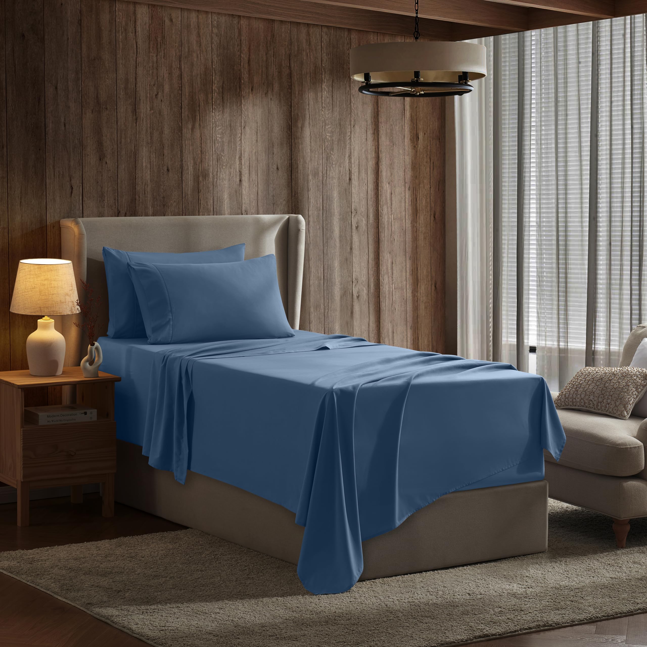 Nestl Extra Deep Pocket Sheets Twin - Blue Haven Deep Twin Fitted Sheet ...