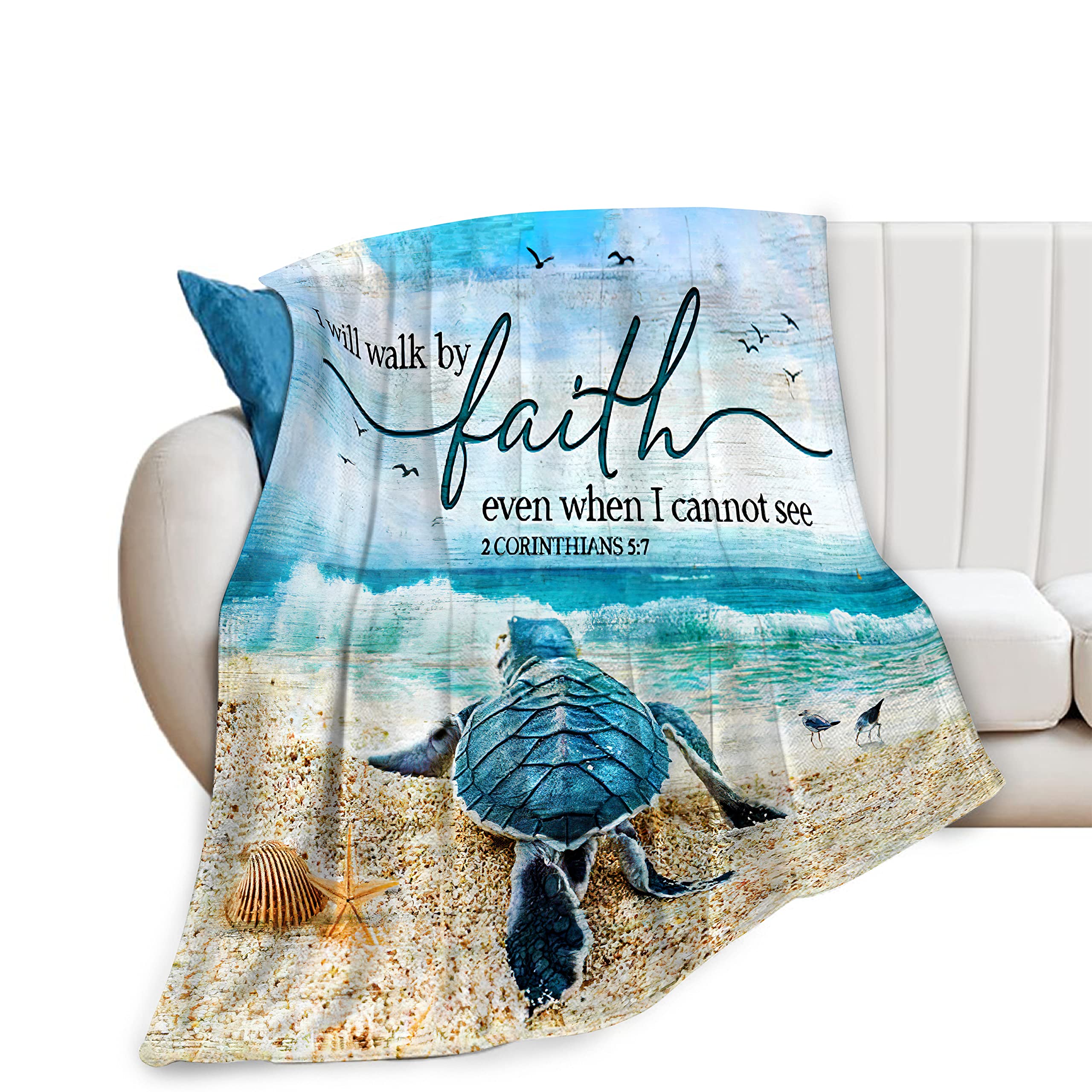 Amazon.com: Jinflower Sea Turtle Throw Blanket Turtle Blanket for Kids ...