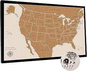 Amazon.com : Push Pin USA Travel Map – Large 30" x 20" United States ...