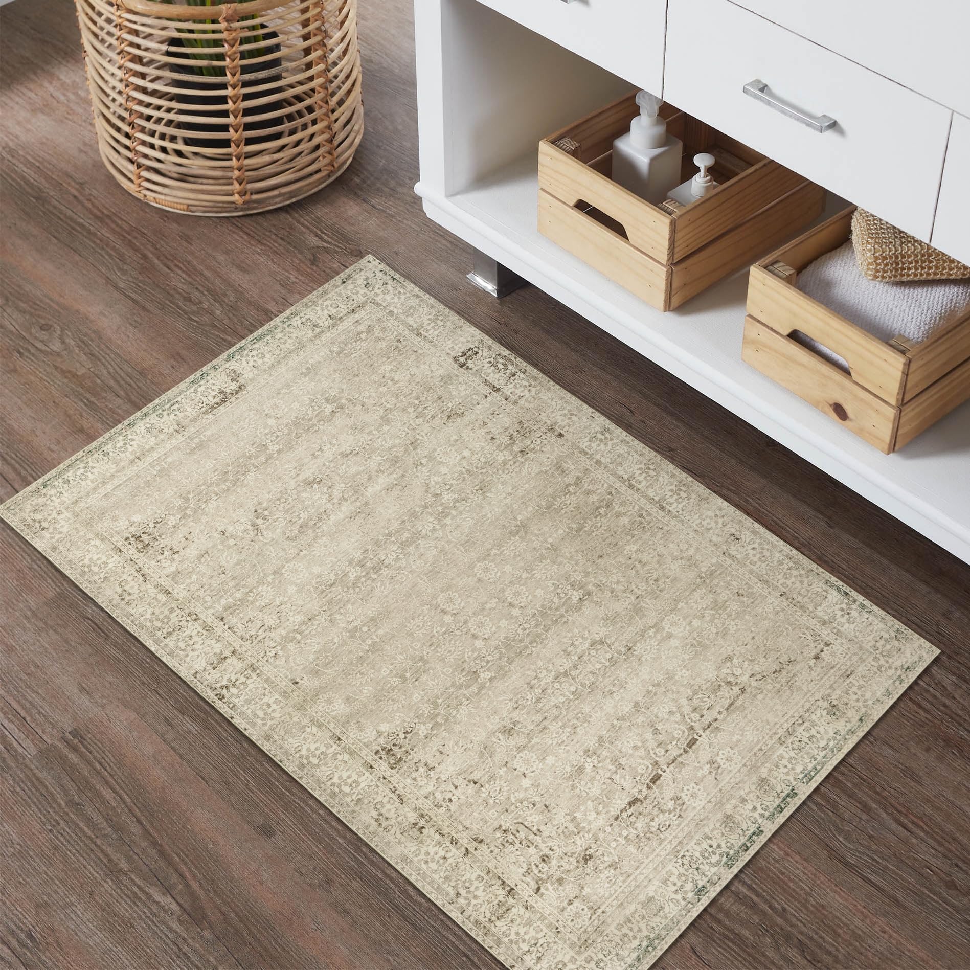 Amazon.com: BILEEHOME Boho Kitchen Rug Washable,2x3 Non Slip Farmhouse ...