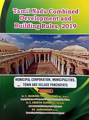 Buy TAMIL NADU COMBINED DEVELOPMENT AND BUILDING RULES, 2019 ...