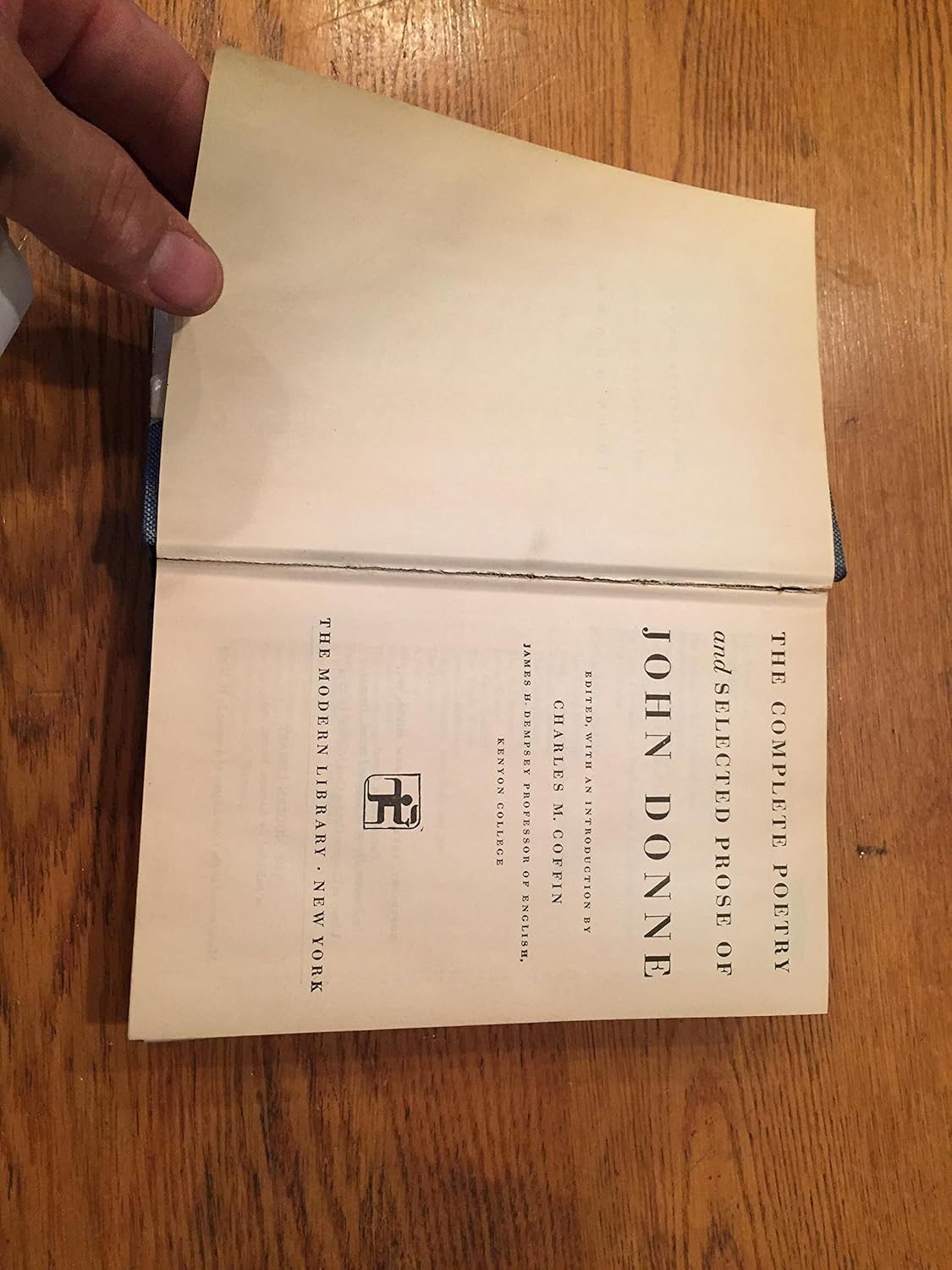 The Complete Poetry and Selected Prose of John Donne, 1952: John Donne ...