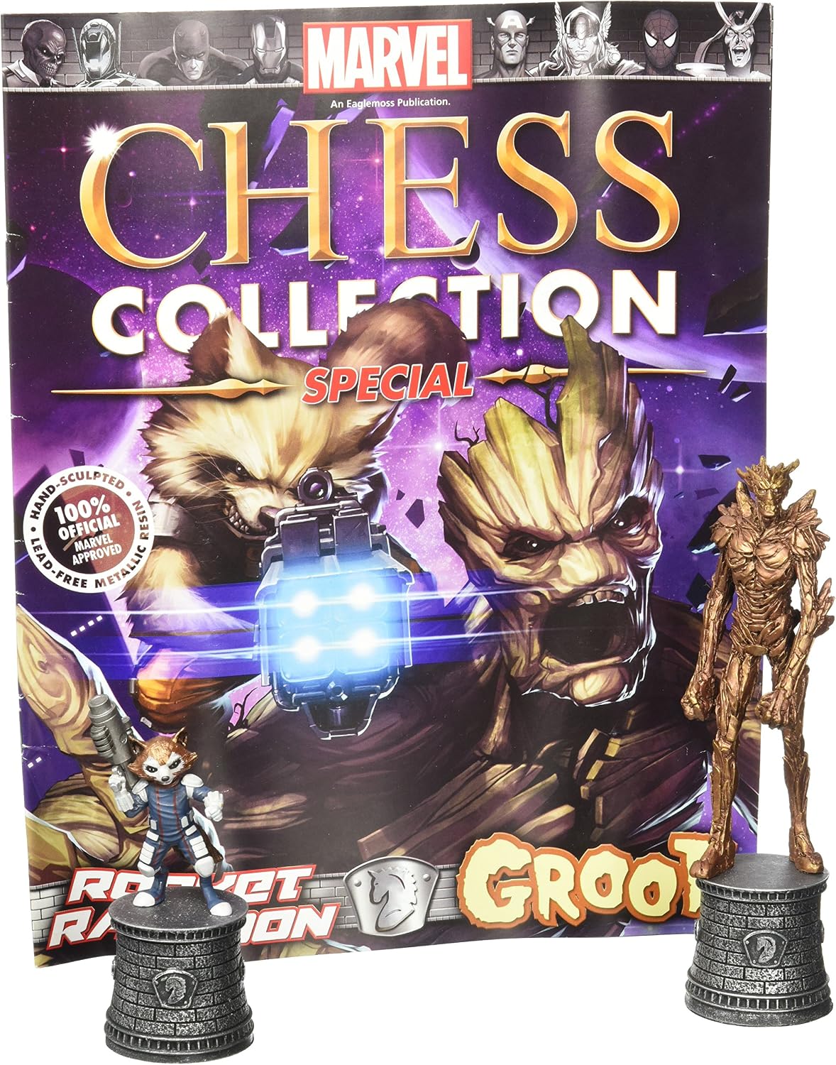 Amazon.co.jp: Marvel Chess Figure & Magazine Special: Rocket Raccoon ...