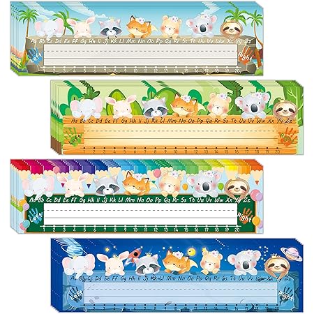 Amazon.com: Pack of 50 Solar System Style Nameplates for Student Desks ...