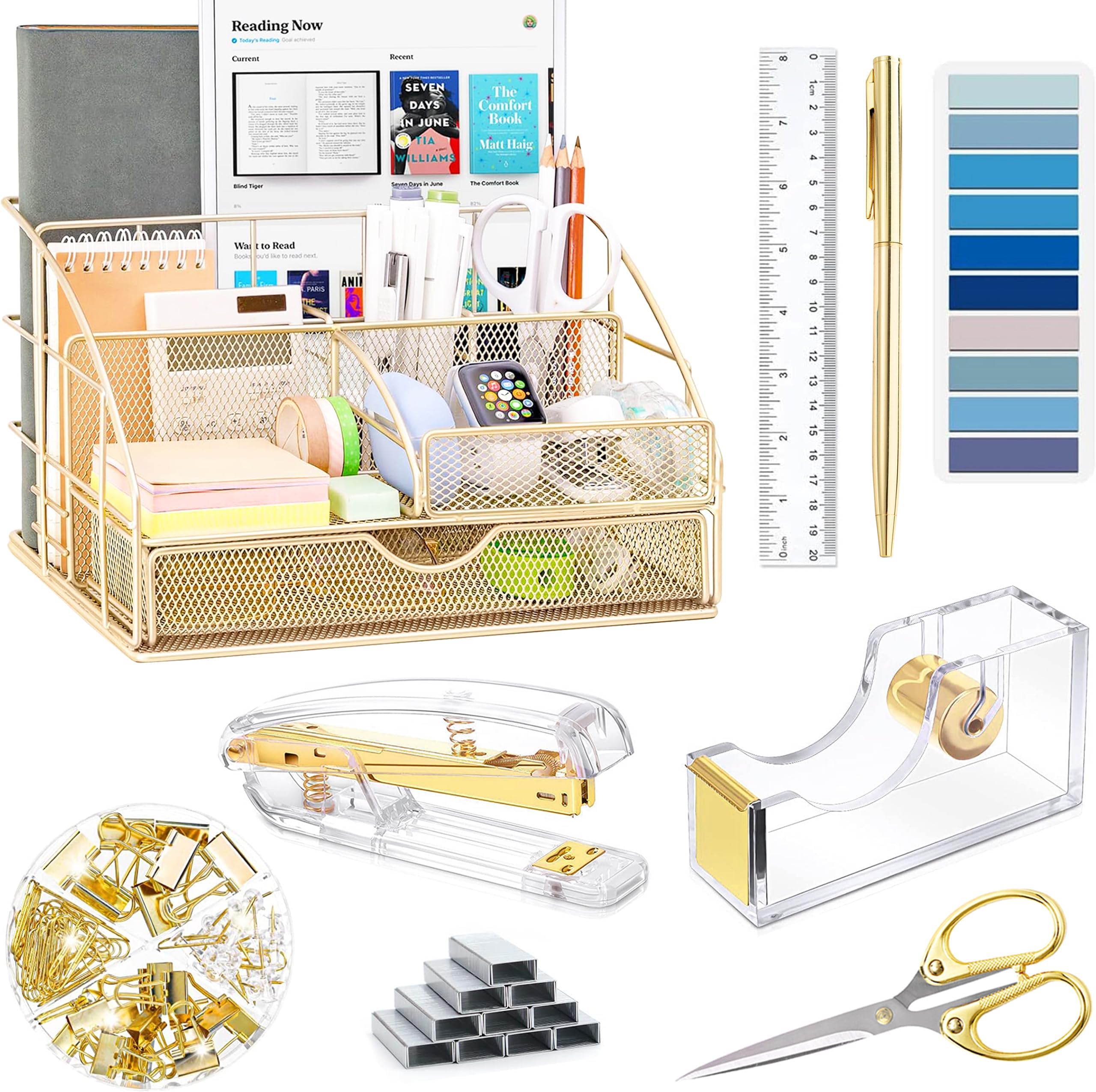 Amazon.com : Green Desk Accessories, Office Desk Organizers and ...