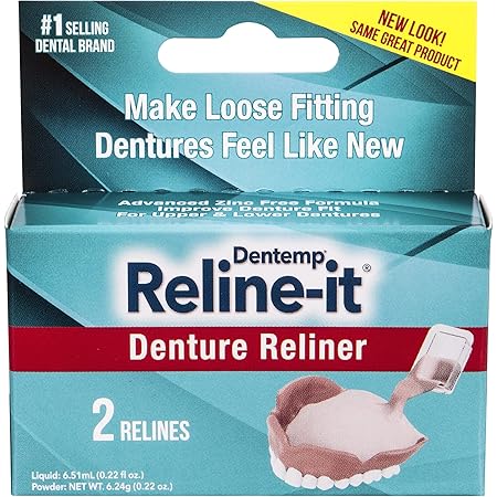 Amazon.com : Perma Soft Denture Reliner Kit - Relines 2 Denture Plates ...