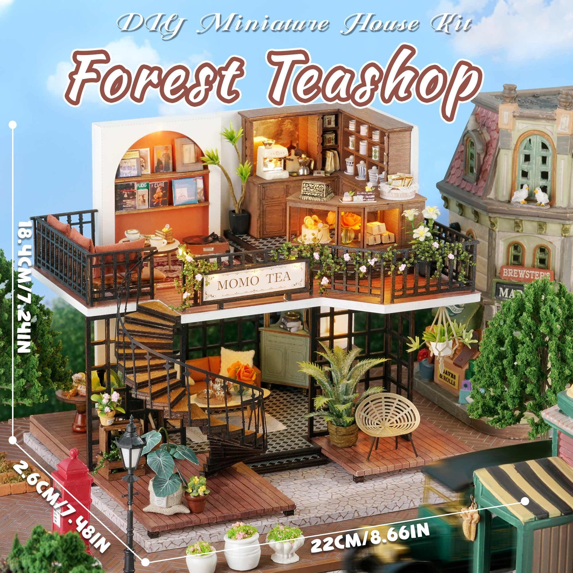 Snapklik.com : Kisoy DIY Miniature House Kit, Tiny House Building Kit