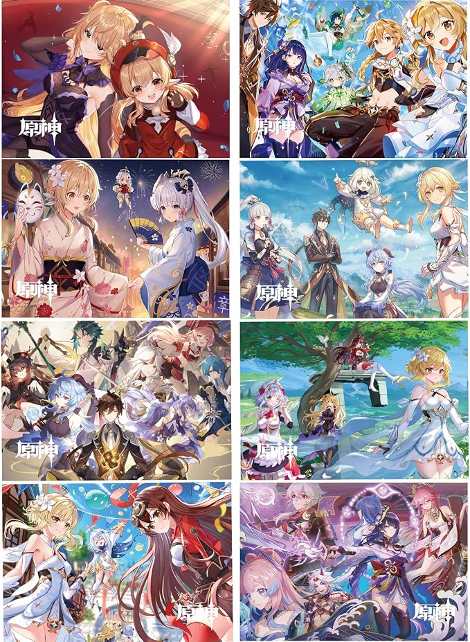 Amazon.com: Anime Posters 8 Pack Poster for Room Wall Art Print Decor ...