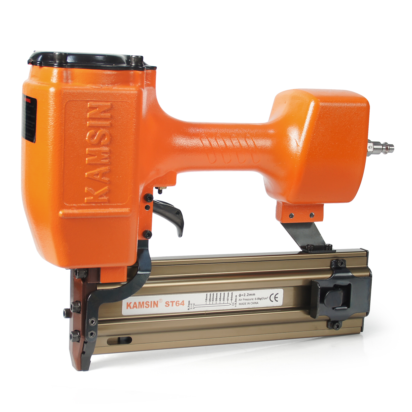 Watch 14 Gauge Pneumatic Concrete T Nailer Concrete Nail Gun #ST64 on ...