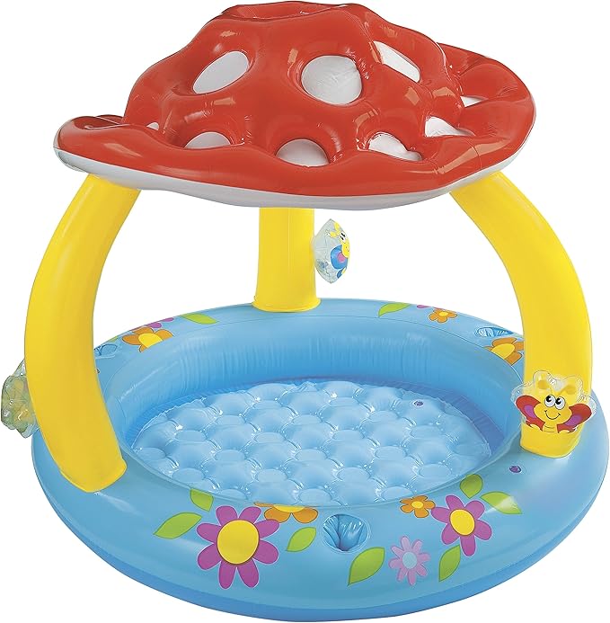 Amazon.com: Intex Mushroom Inflatable Baby Pool, 40" X 35", for Ages 1 ...