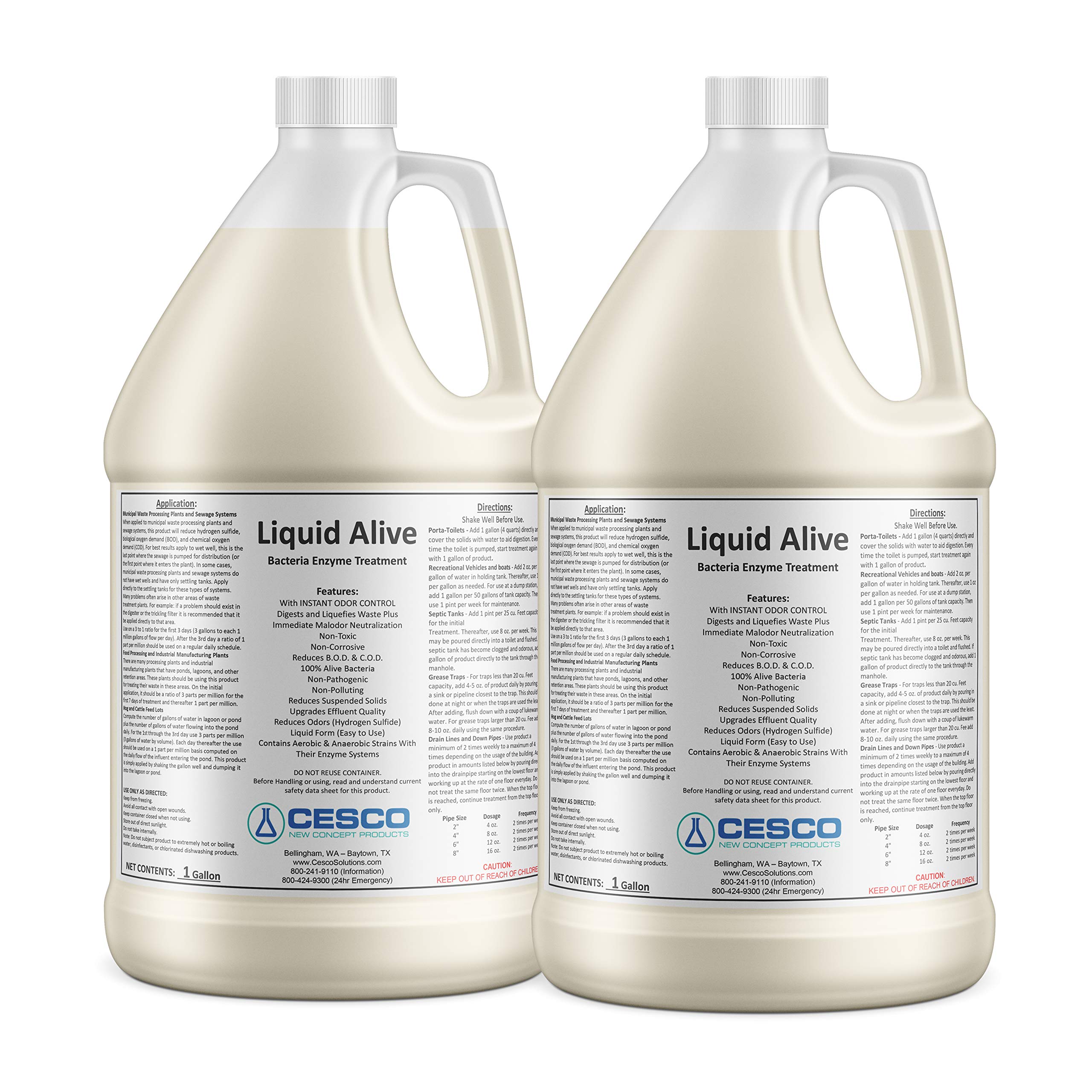 Cesco Solutions Enzyme Cleaner Concentrate Liquid Alive Non Toxic ...