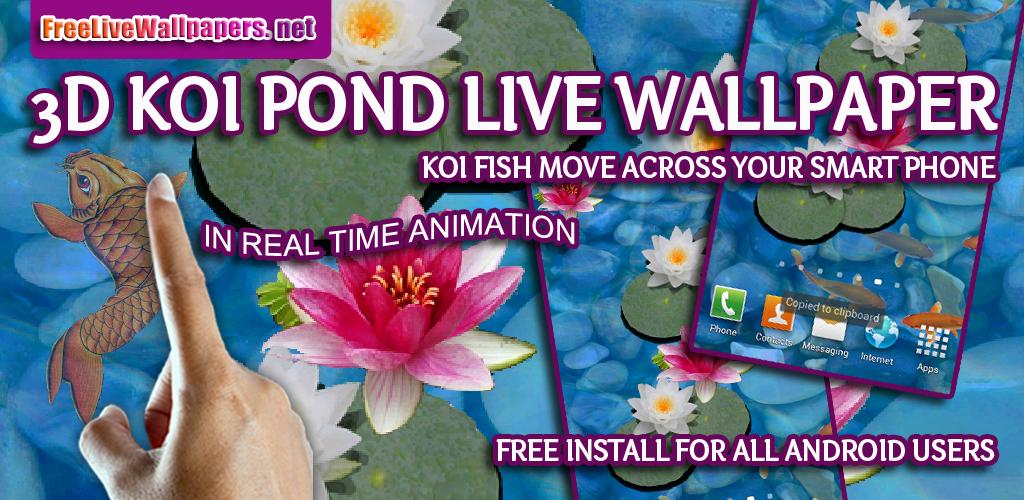 Koi Pond Live Wallpaper 3d