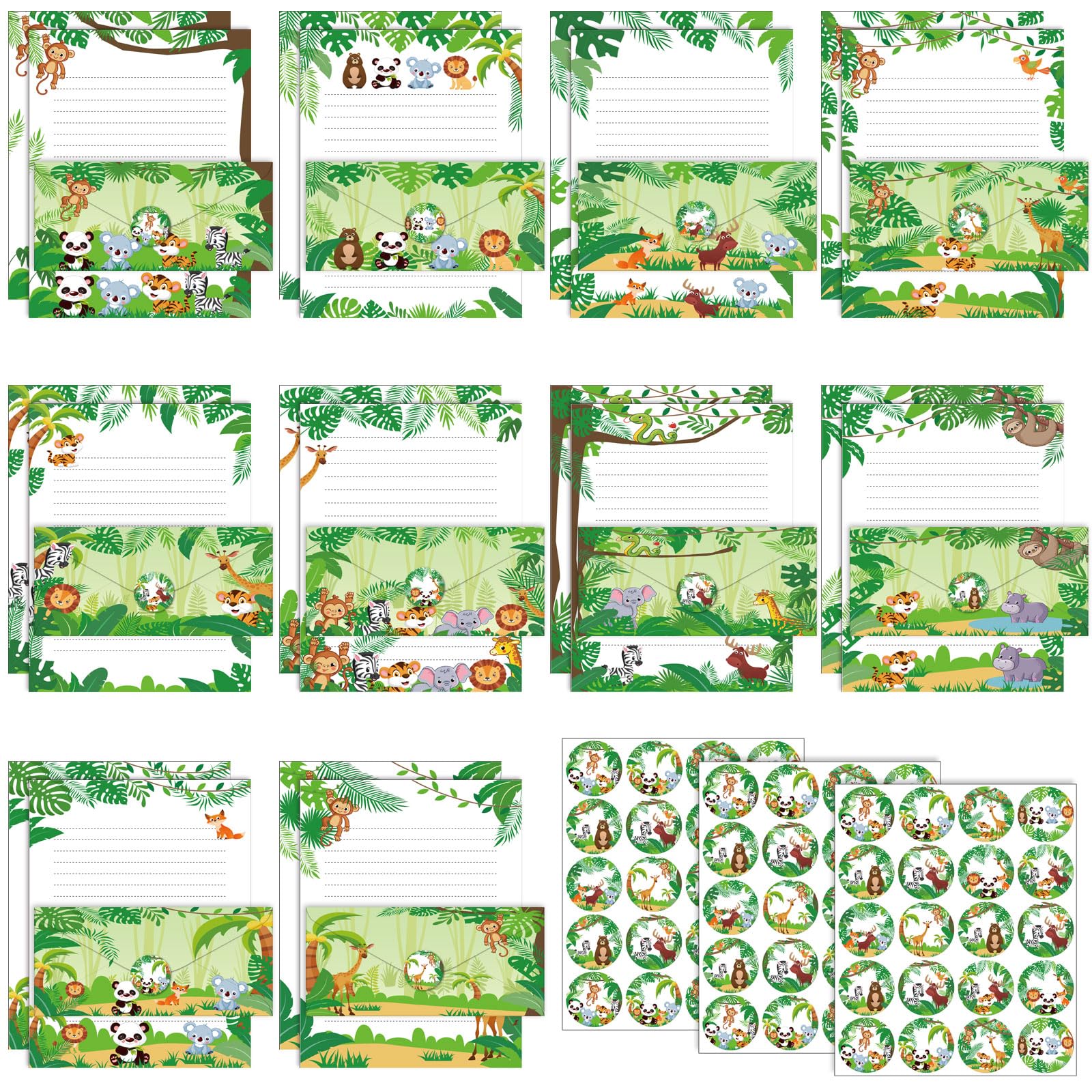 Amazon.com : TaoBary 160 Packs Stationery Paper Set (50 Double Sided ...