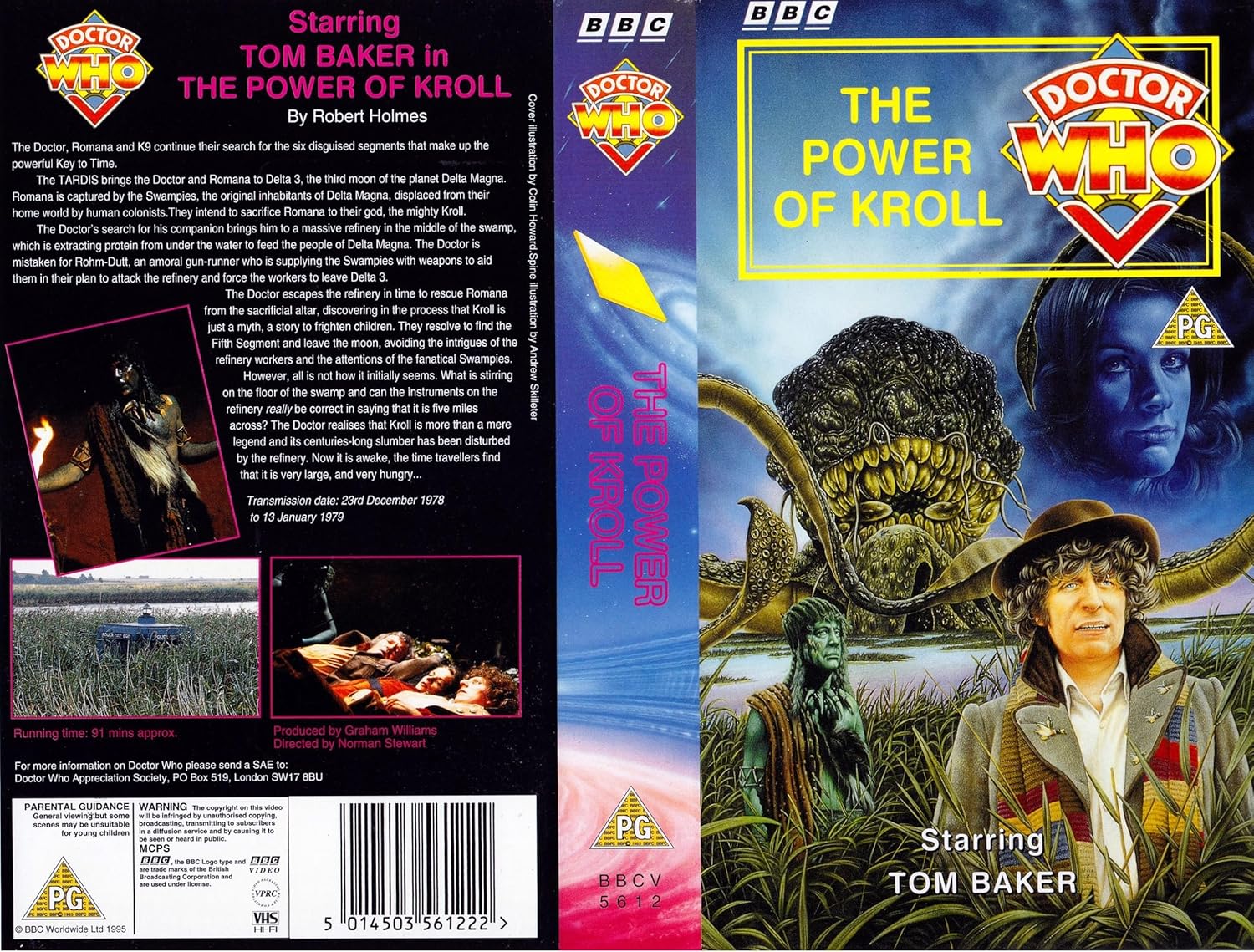 Doctor Who: The Power Of Kroll [VHS] : Tom Baker, Mary Tamm, Neil ...