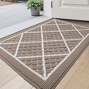 Amazon.com : DEXI Front Door Mat 24x36, Non Slip Absorbent Entryway ...