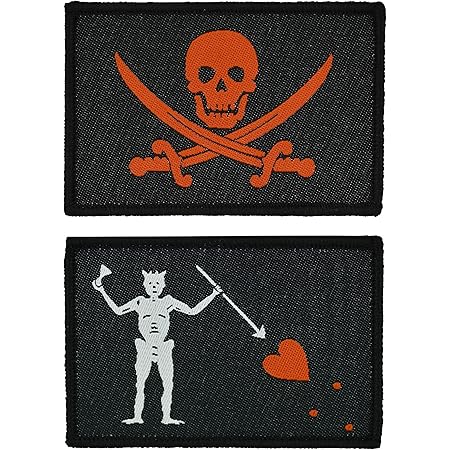 Amazon.com: Pirate Flags “Jolly Roger & Black Beard-Edward Teach ...
