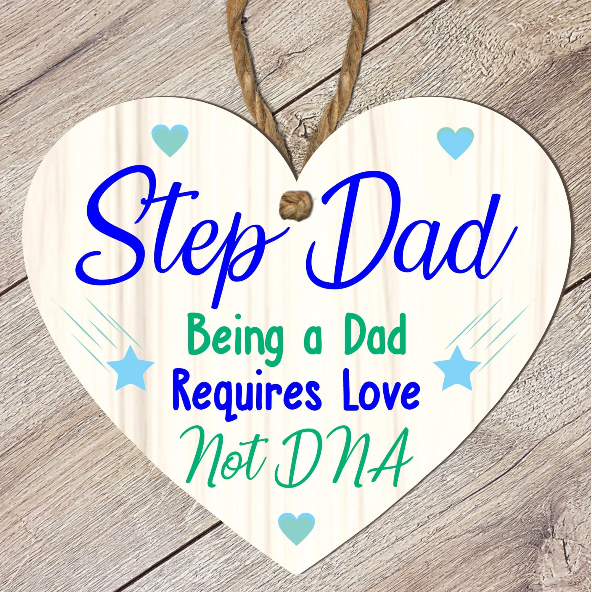 RED OCEAN Best Step Dad Crazy Kids Novelty Wooden Hanging Plaque ...