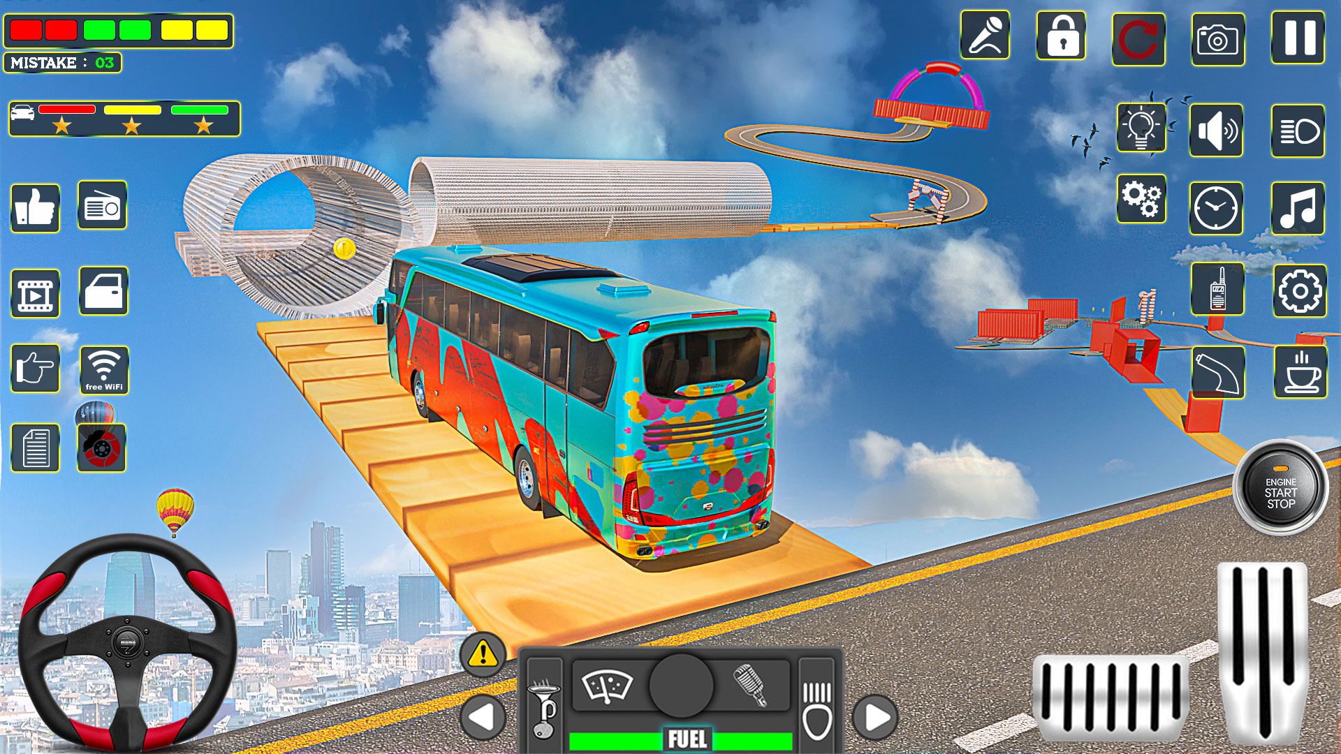 Mega Ramp Coach Bus Stunt Driving Bus Simulator Coach Games Bus Games ...