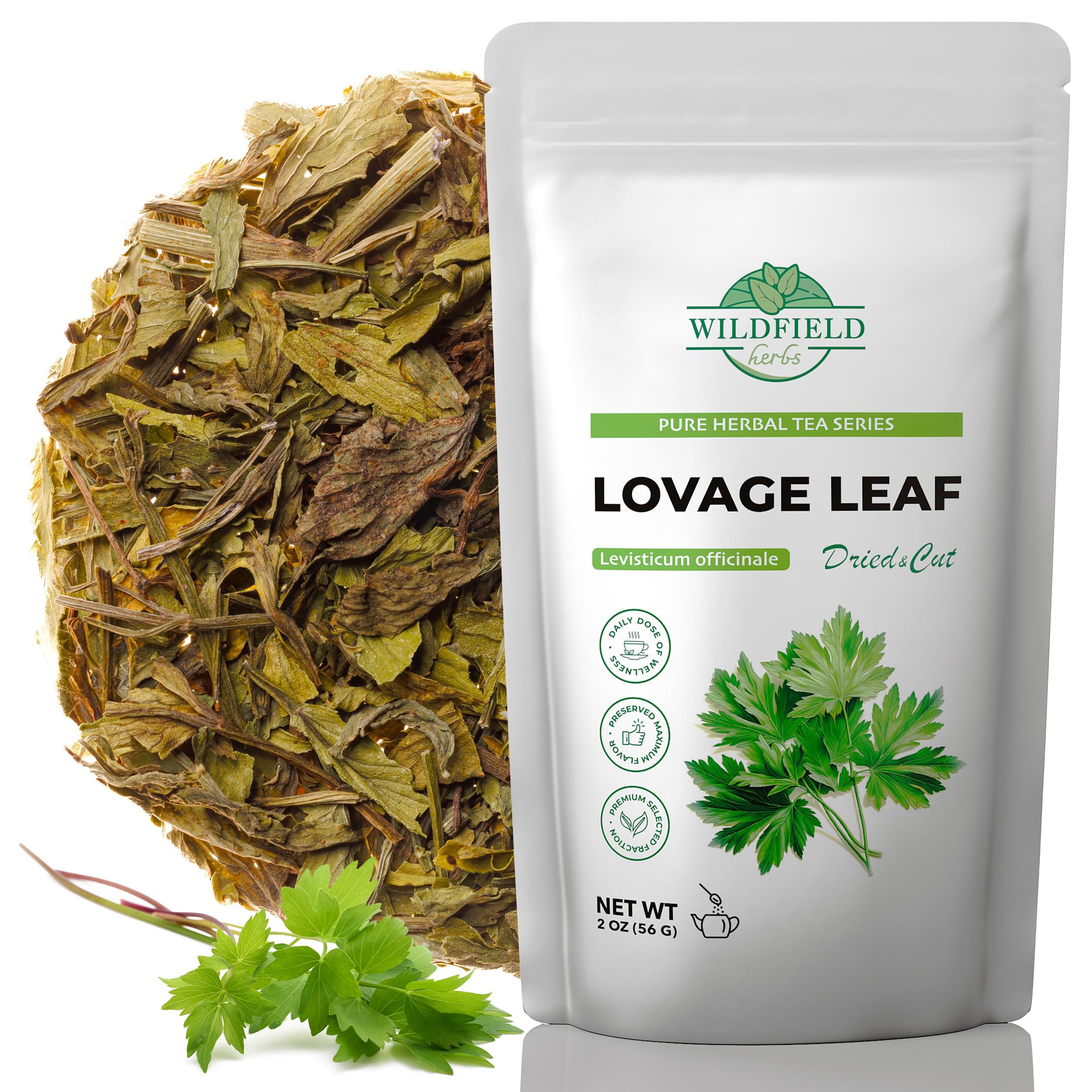 Amazon.com : 4 oz. Dried Lovage Herb Lovage Leaves Herbal Tea ...