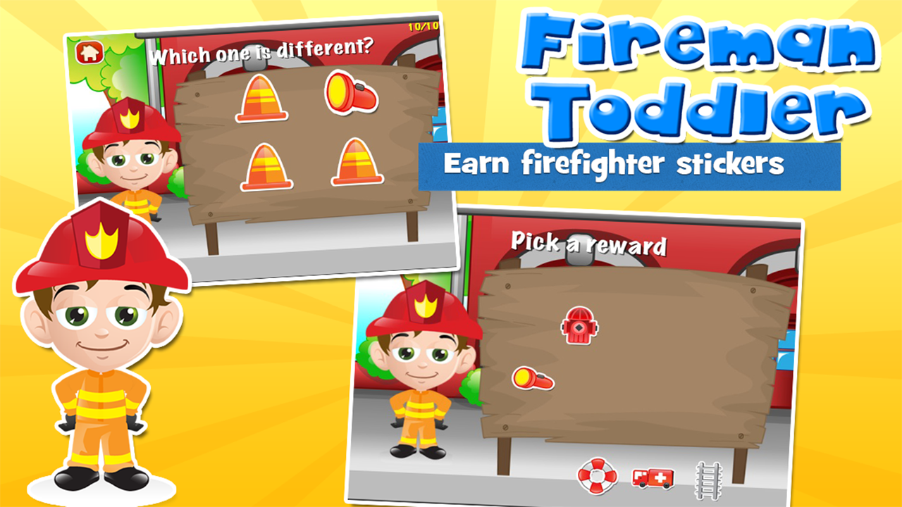 Fireman Toddler School: A Fun and Educational Mini-Games for Boys and ...