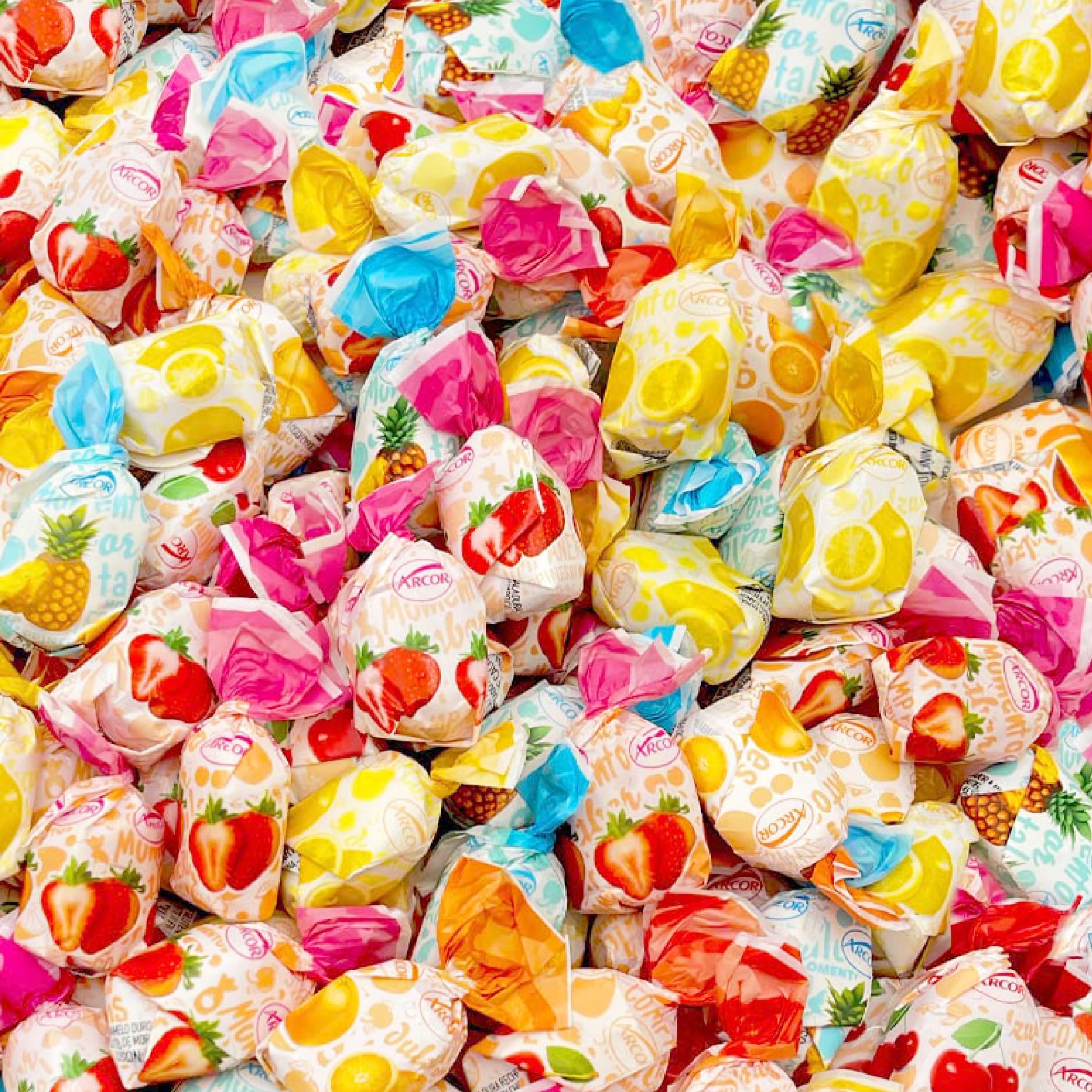 Amazon.com : Arcor Strawberry Bon Bons | 2 Pound Bag | Filled Hard ...