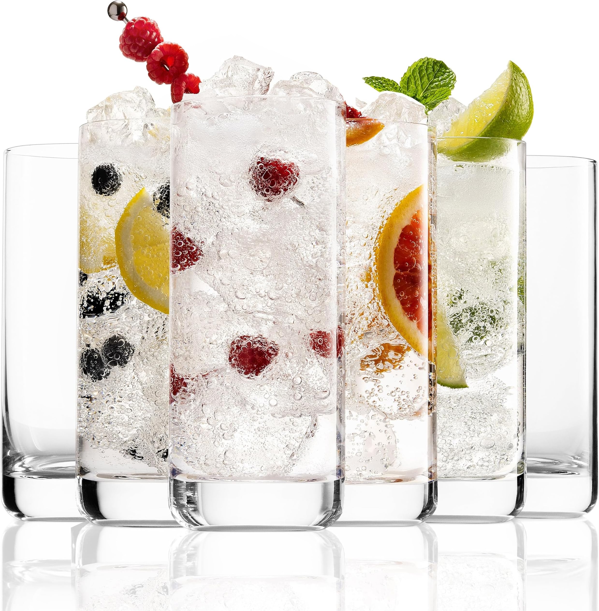 Amazon.com | Cocktail Kingdom Buswell™ Collins Glass - 12oz (360ml) / 6 ...