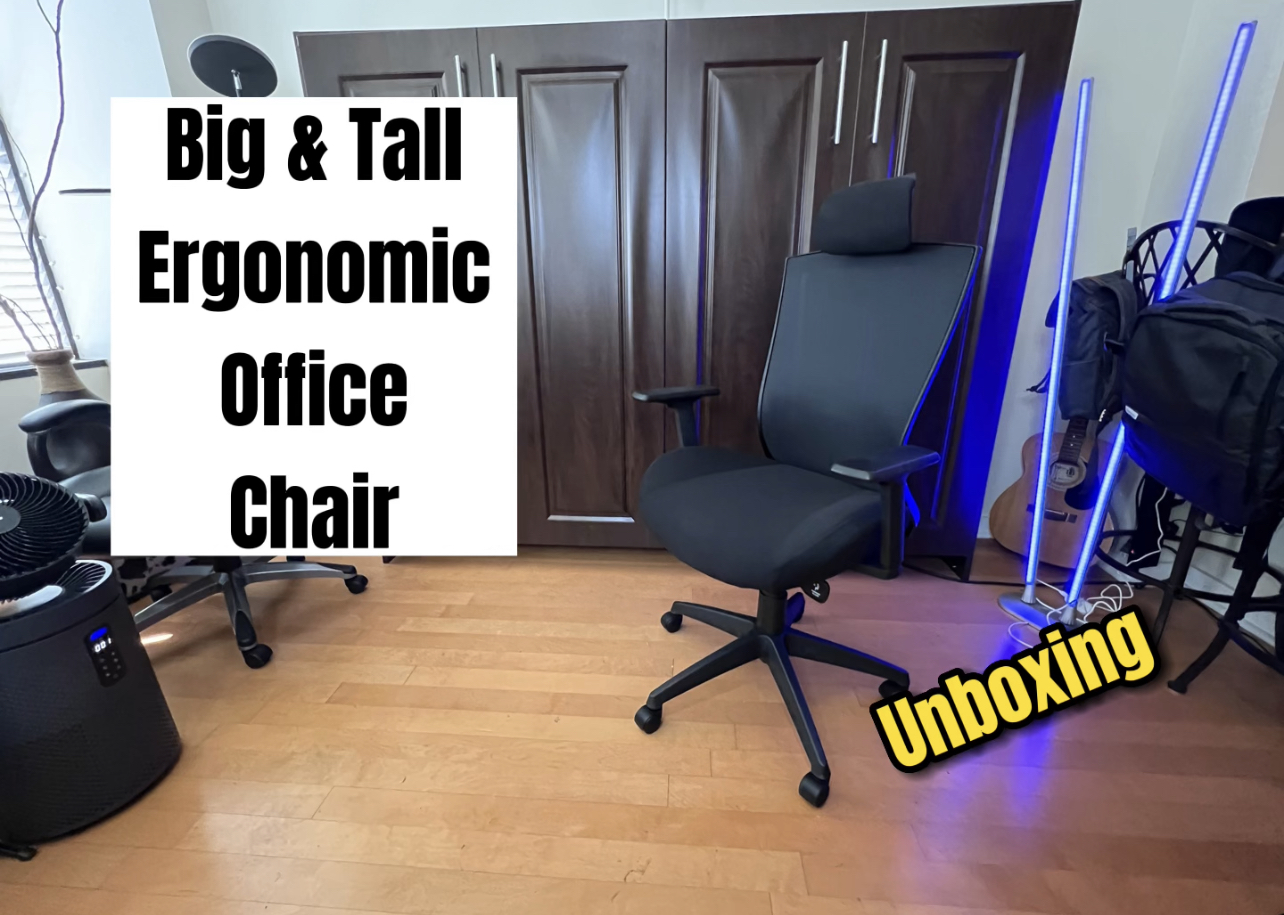 Watch Unboxing & Assembly FAMSINGO Big and Tall Office Chair on Amazon Live