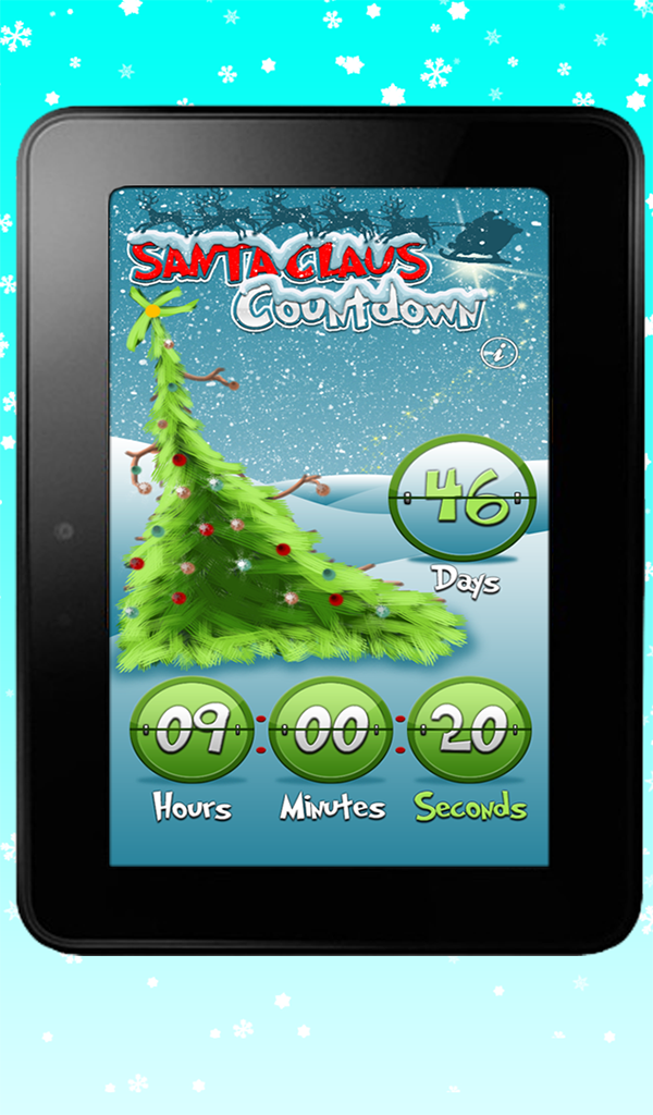 Santa Claus Countdown! - Holiday, Xmas & Christmas Season Clock - App ...