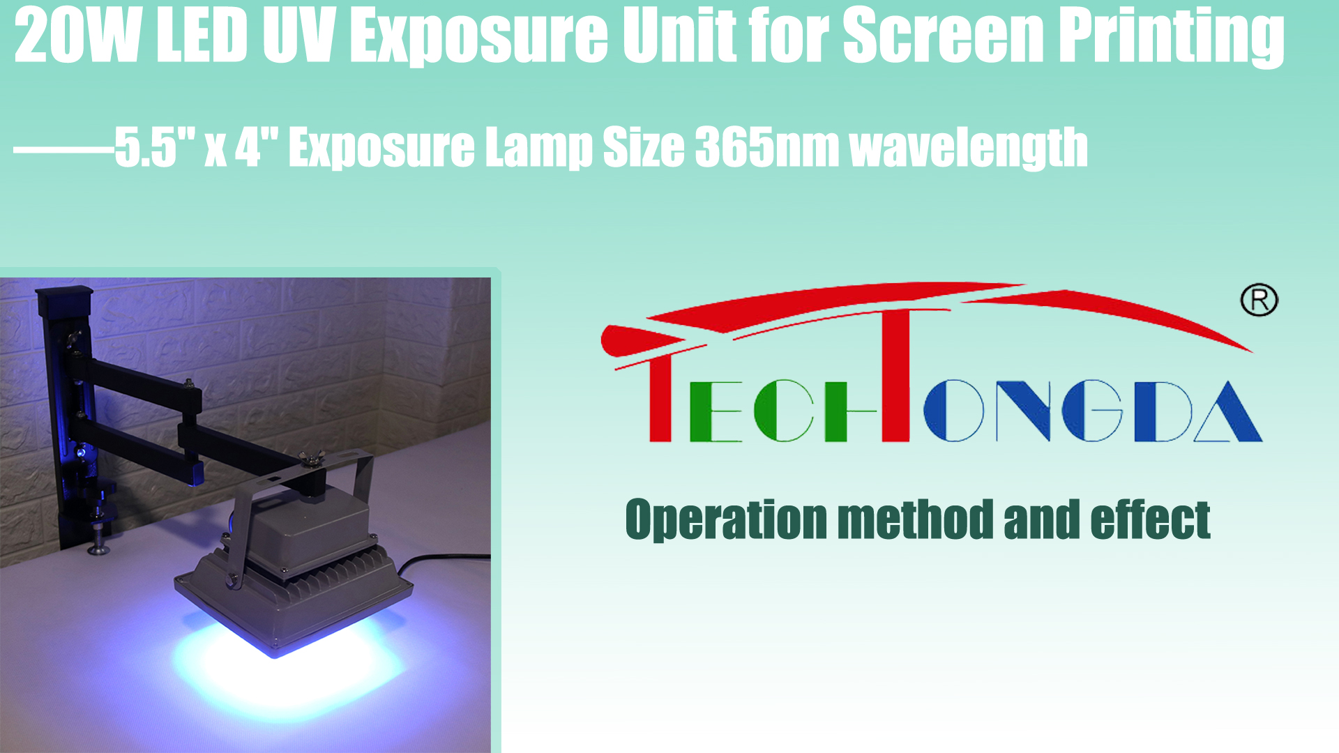 Watch TECHTONGDA LED UV Exposure Unit Equipment for Silk Screen ...