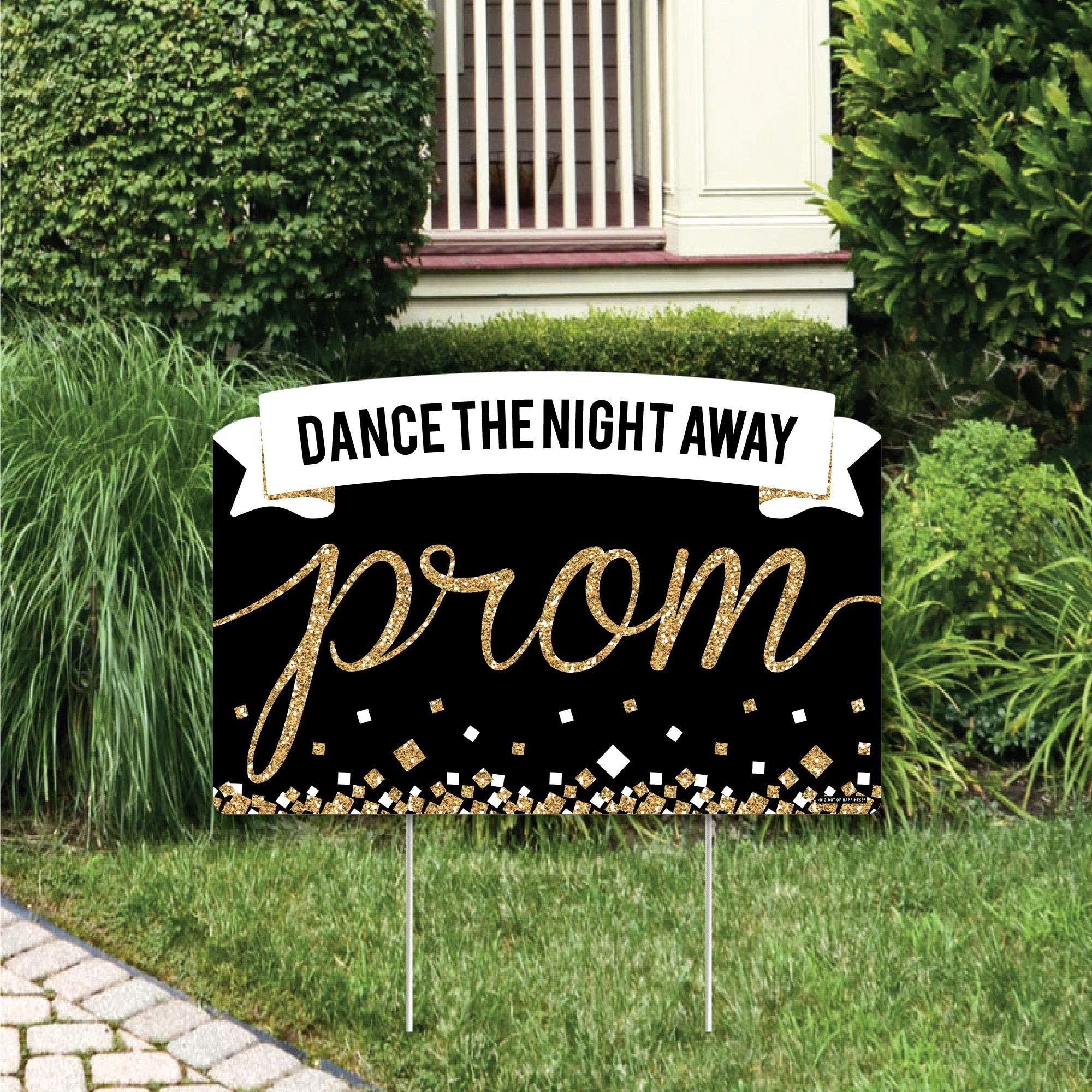 Amazon.com : Big Dot of Happiness Prom - Prom Night Party Yard Sign ...