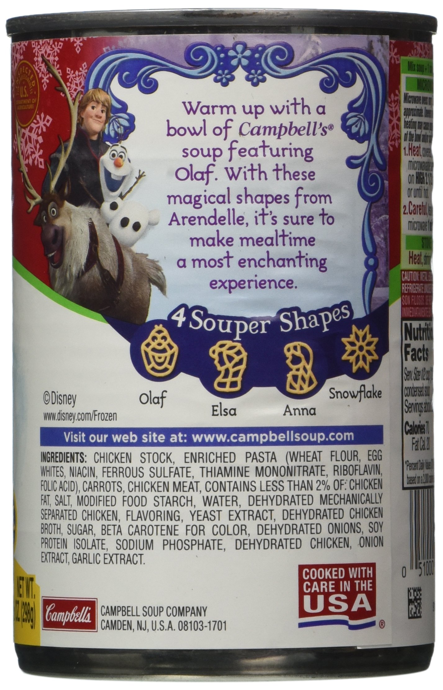 Snapklik.com : Campbells Kids Soup, Disney Frozen, Princess-shaped ...