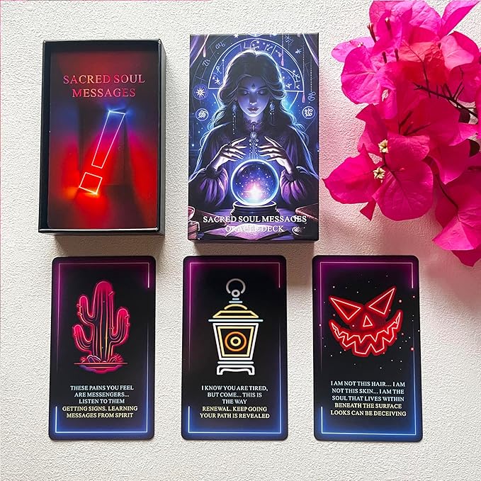 Amazon.com: Tzxamsez Sacred Soul Oracle Cards Deck, Higher Self ...