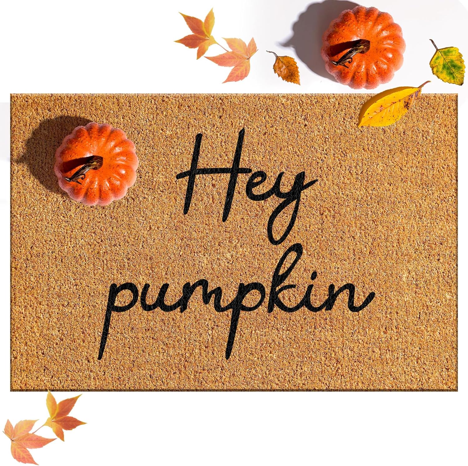 Ceenna Hey Pumpkin Welcome Doormat Fall Coir Doormat Autumn Non Slip ...