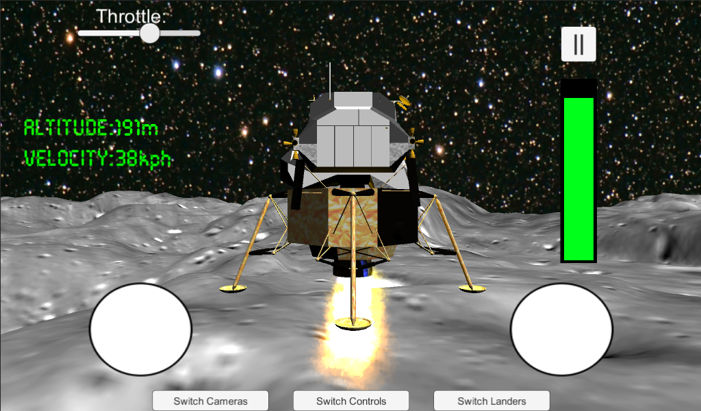 Aplicación Lunar Space Simulator en Amazon Appstore