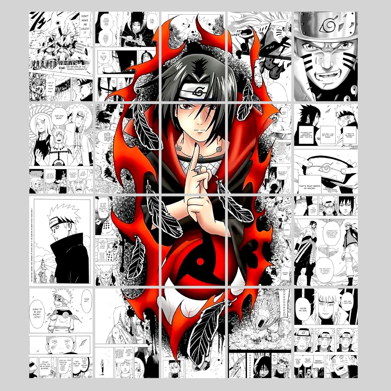 FlyBuy HUB Anime Merchandise Naruto Posters For Walls (Set Of 20 Poster ...