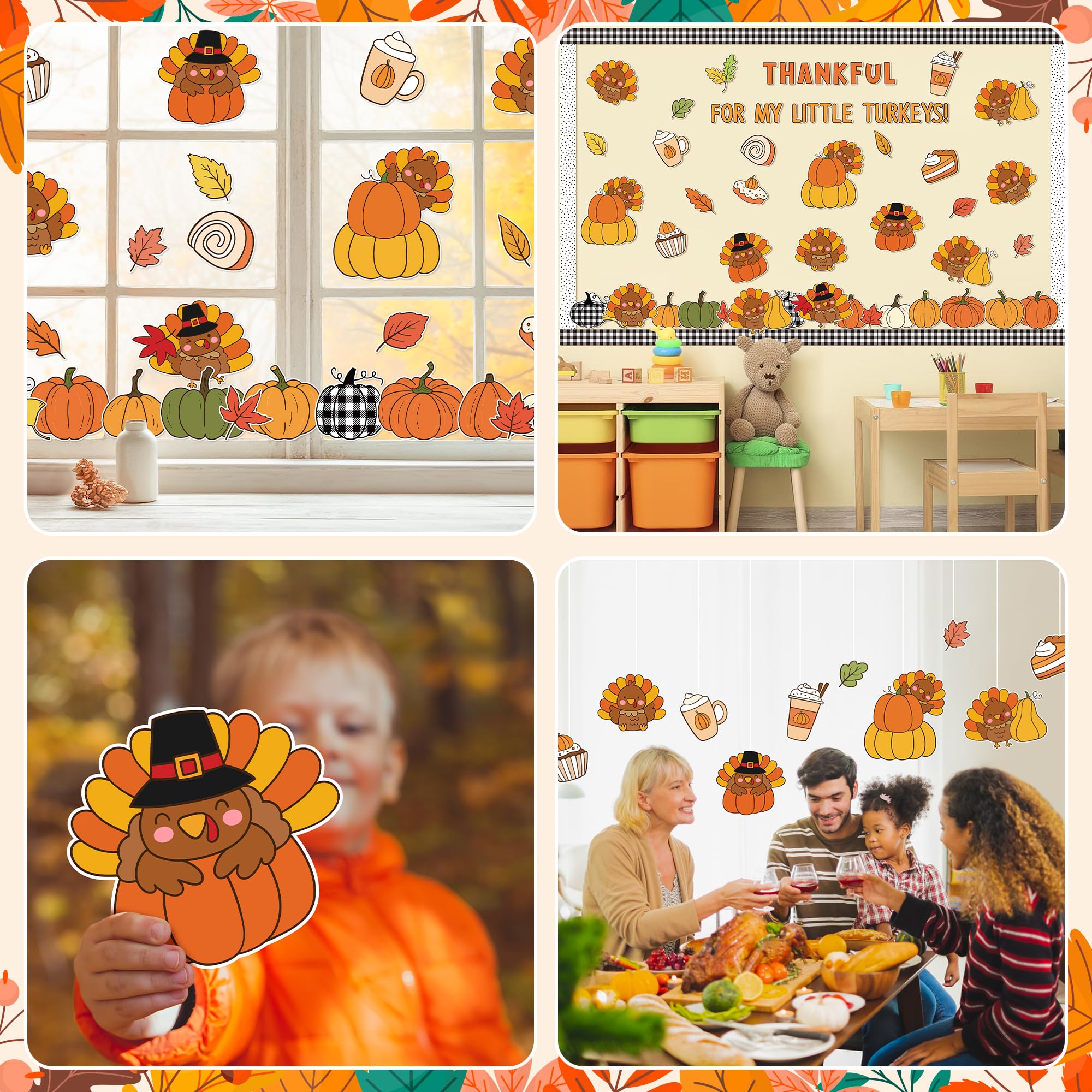 Fall Decorations For Classroom Fall Pumpkin Cutouts: Thanksgiving ...