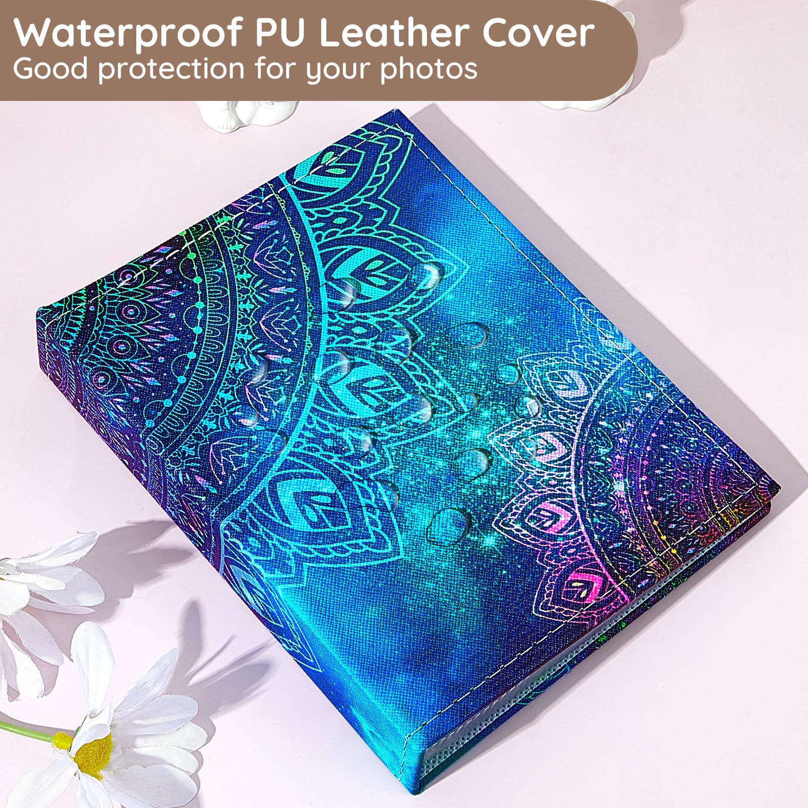 Snapklik.com : 2 Pcs Photo Albums 4x6, Small Mini Photo Albums Holds 52 ...