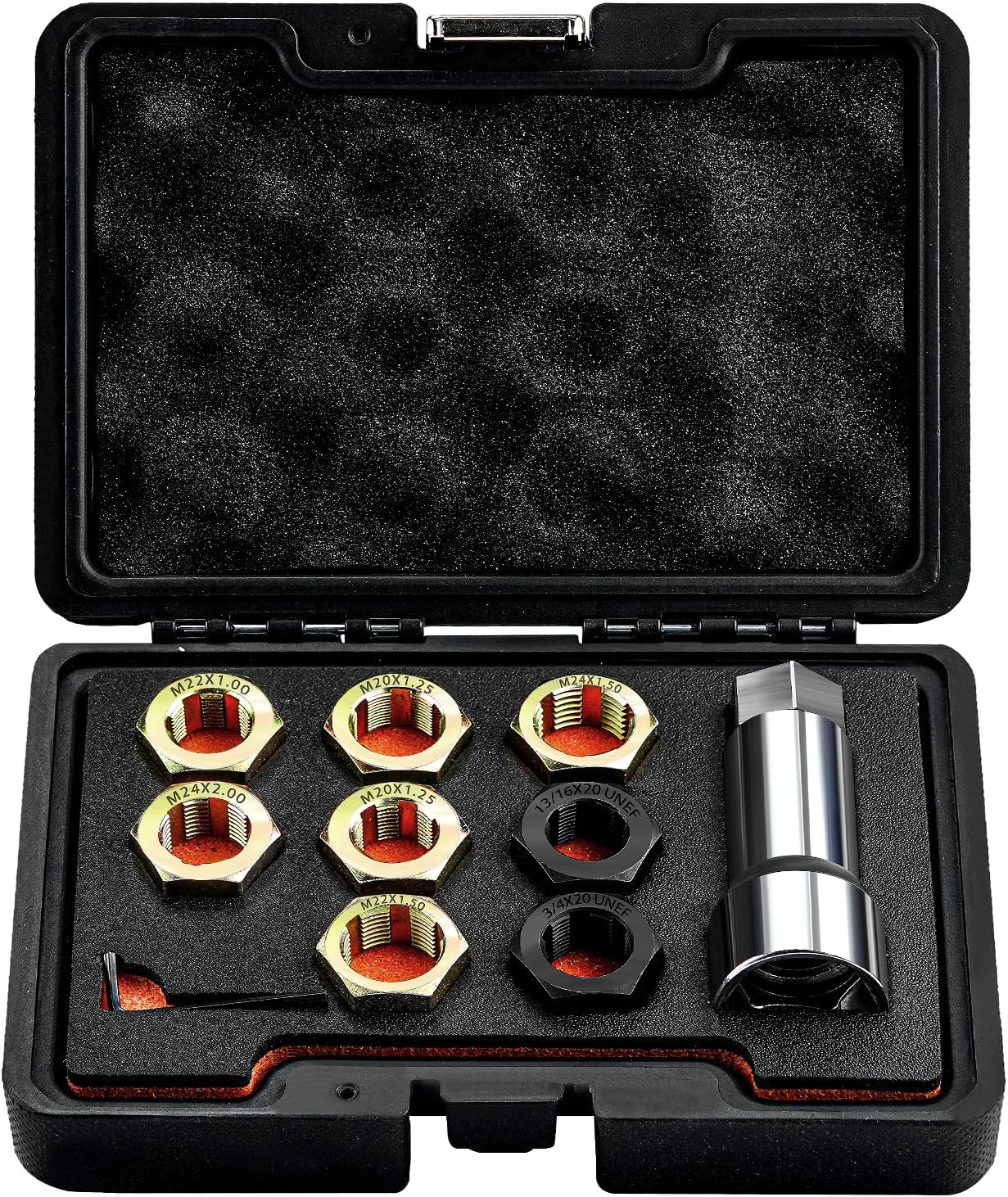 Amazon.com: Bicos 10pcs Axle Spindle Thread Chaser Set Axle Spindle ...