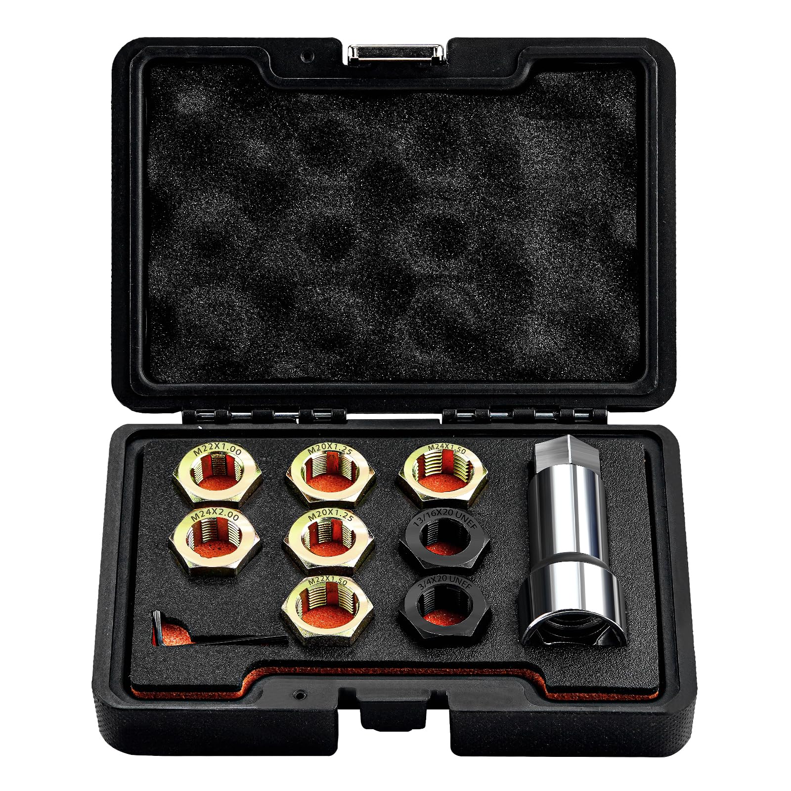 Amazon.com: Bicos 10pcs Axle Spindle Thread Chaser Set Axle Spindle ...