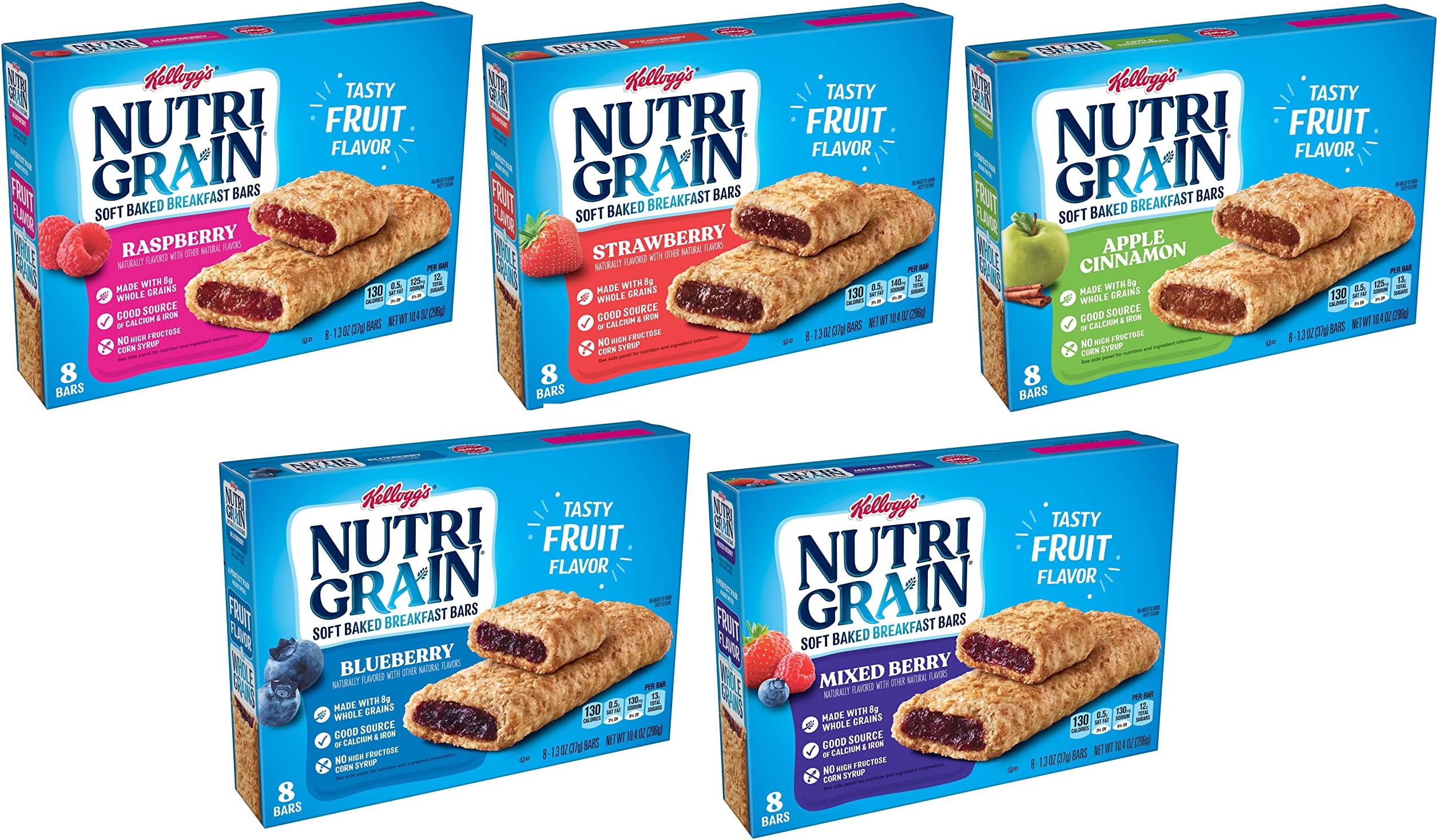 Amazon.com: Nutri-Grain Soft Baked Breakfast Bars, Made with Whole ...