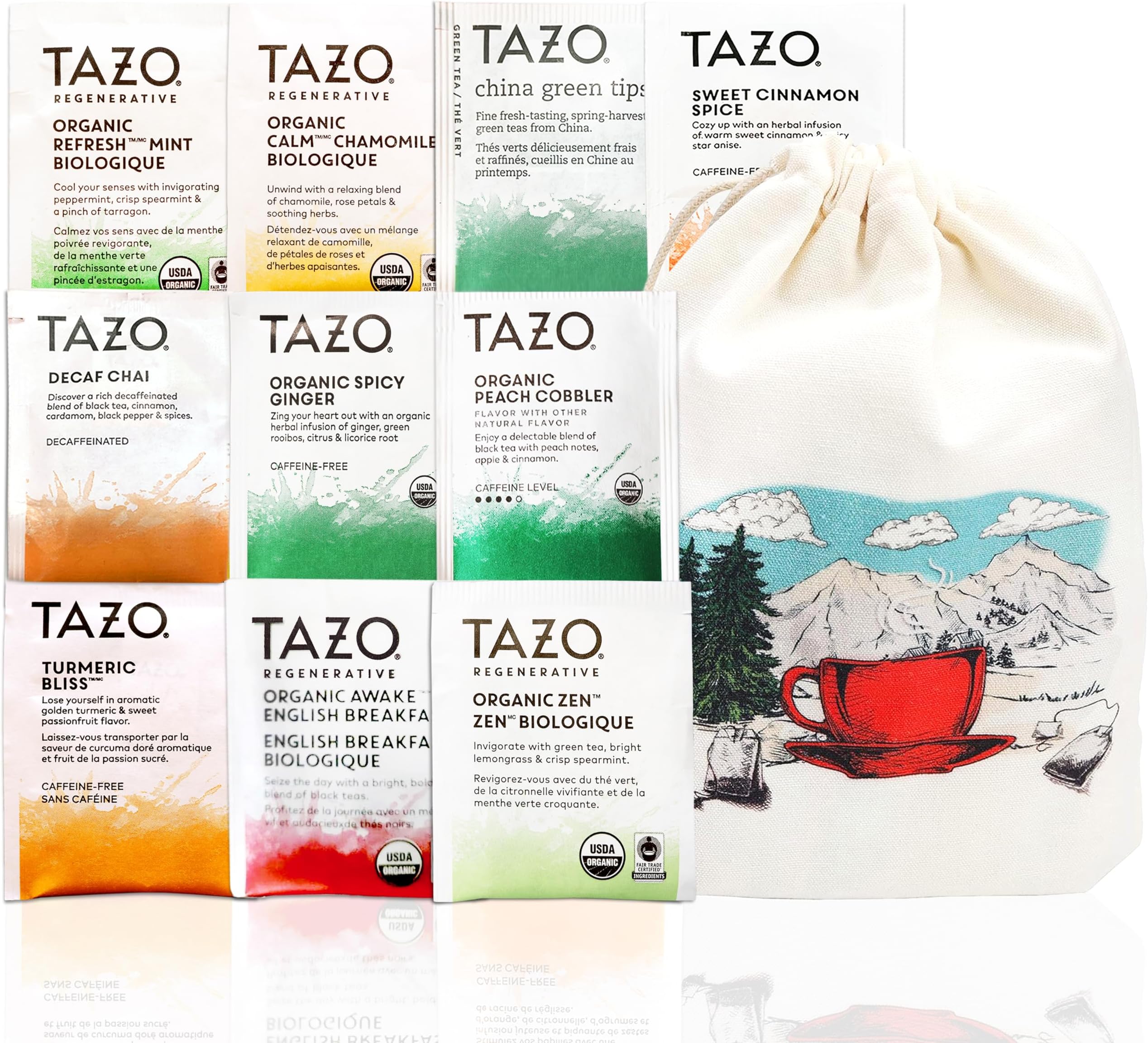 Amazon.com : Tazo Passion and Wild Sweet Orange tea bundle,40 count,1 ...