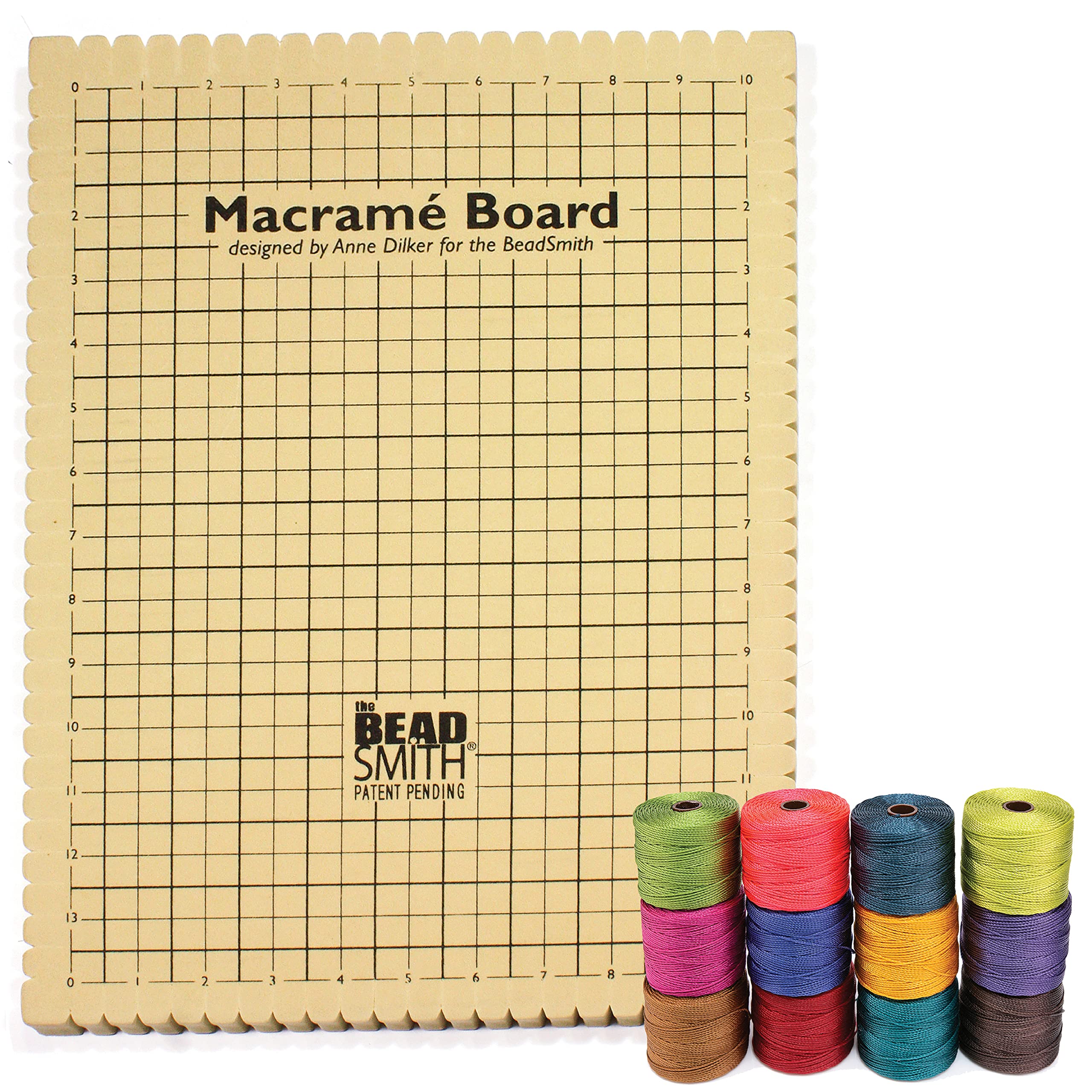 Amazon.com: The Beadsmith Macrame Combo – Includes Bead Board, S-Lon ...
