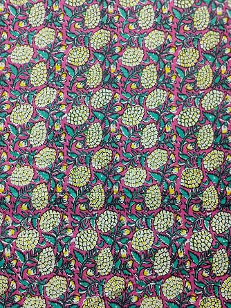 Amazon.com: Indian Hand-Block Printed Jaipuri Print Tropical Paisley ...