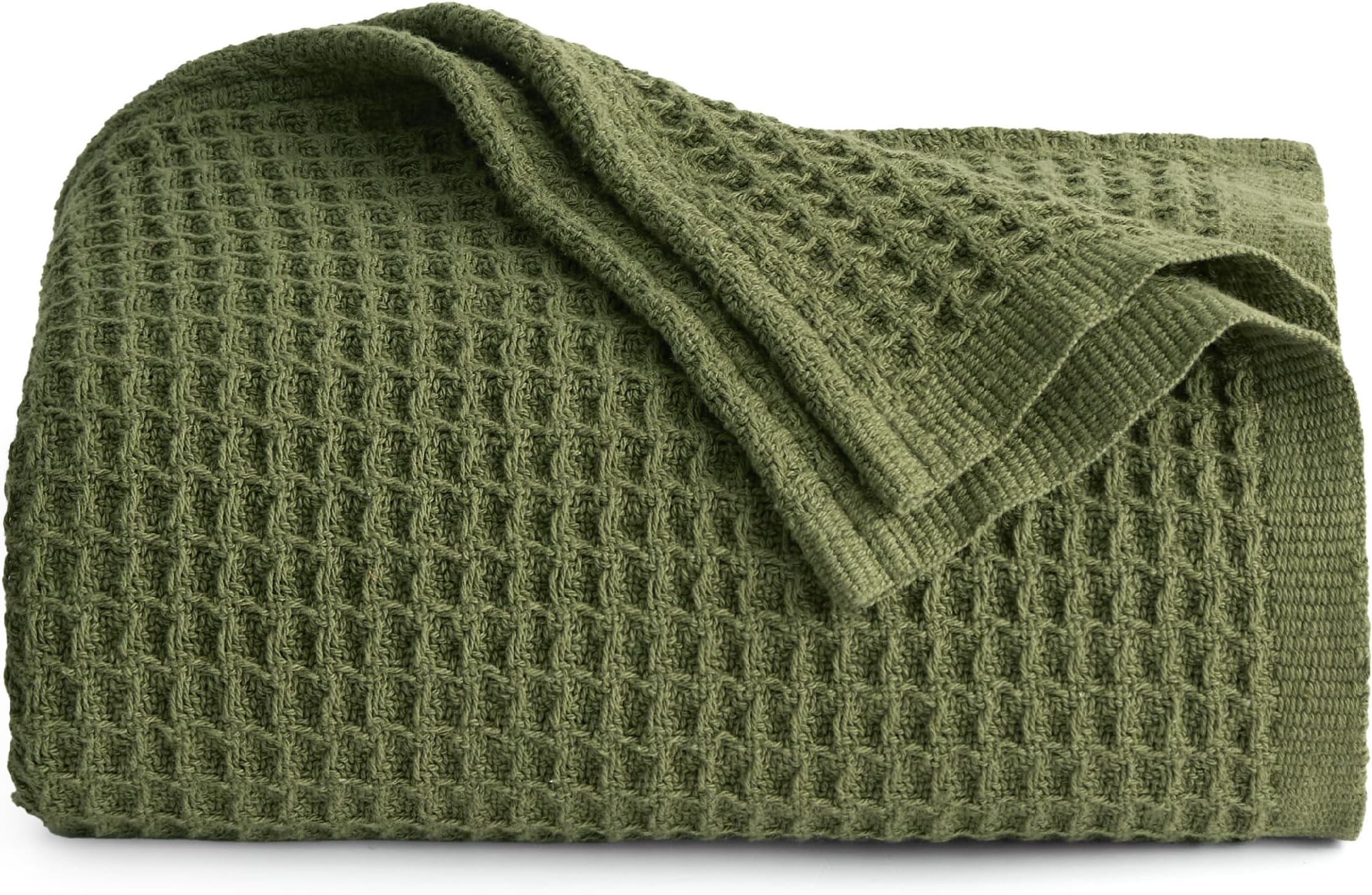 Amazon.com: Douceur Olive Green Throw Blanket for Couch, Soft Cozy ...