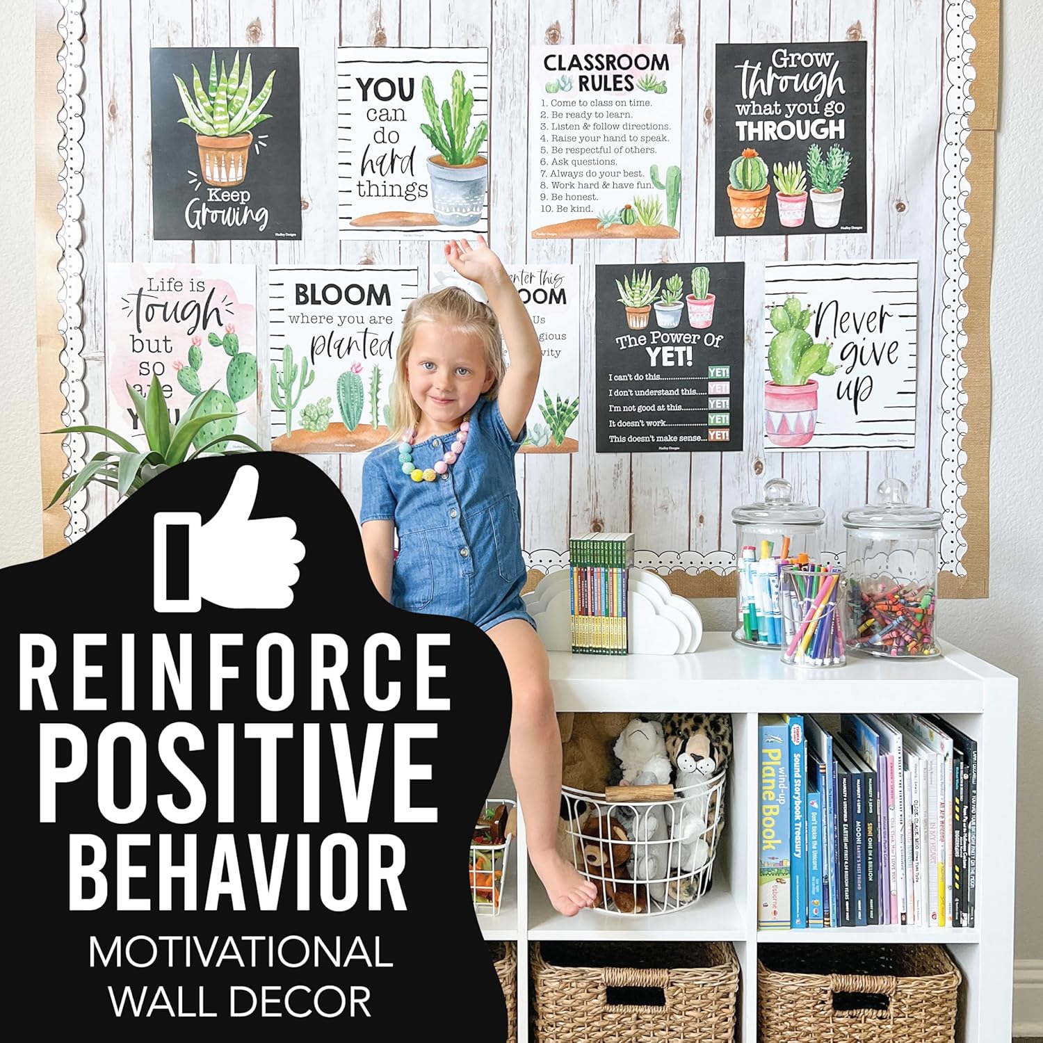 9 Cactus Classroom Decor Signs - Motivational Algeria | Ubuy