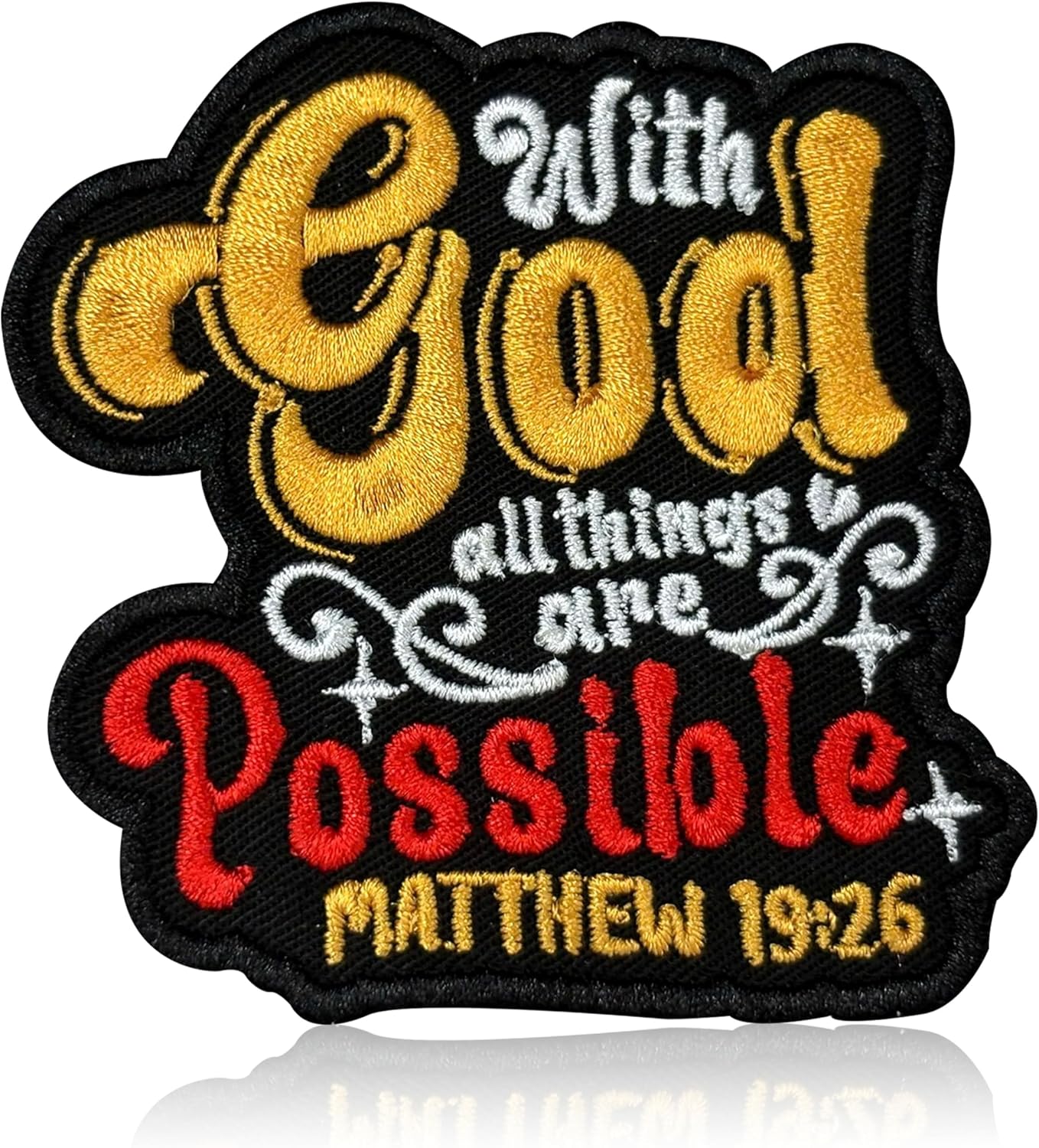 Amazon.com: with God All Things are Possible Patch Motivational ...